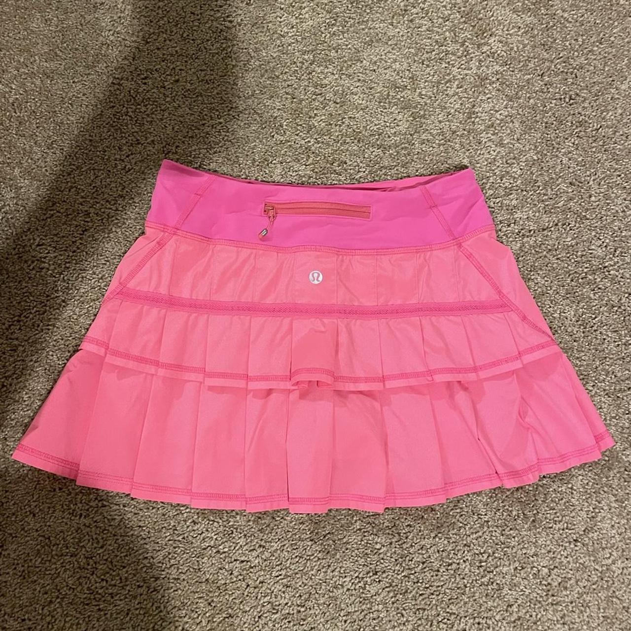 Neon Pink Lululemon Tennis Skirt Size 2 In Perfect Depop