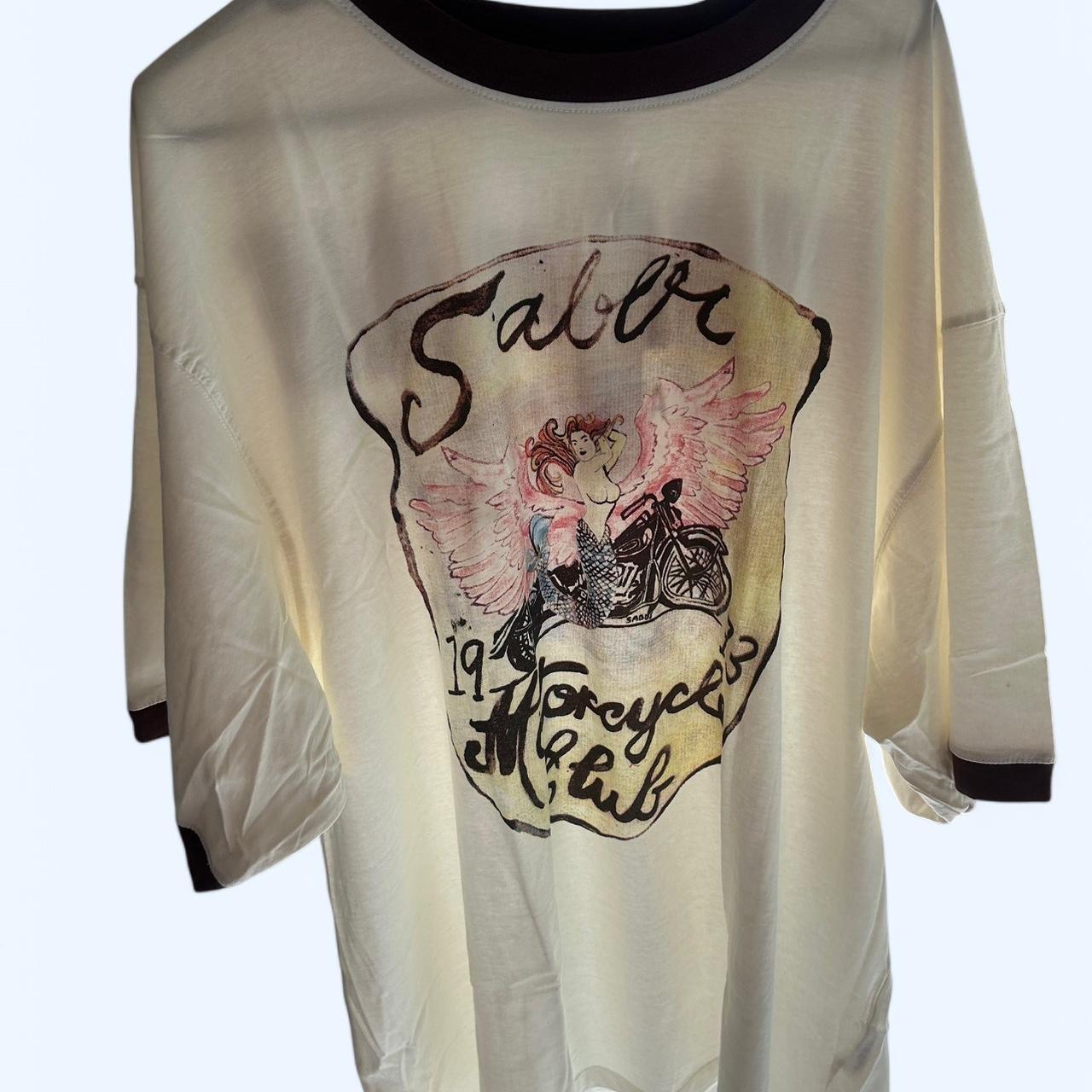 SABBI ride or die oversized t shirt size L sold out... | Depop