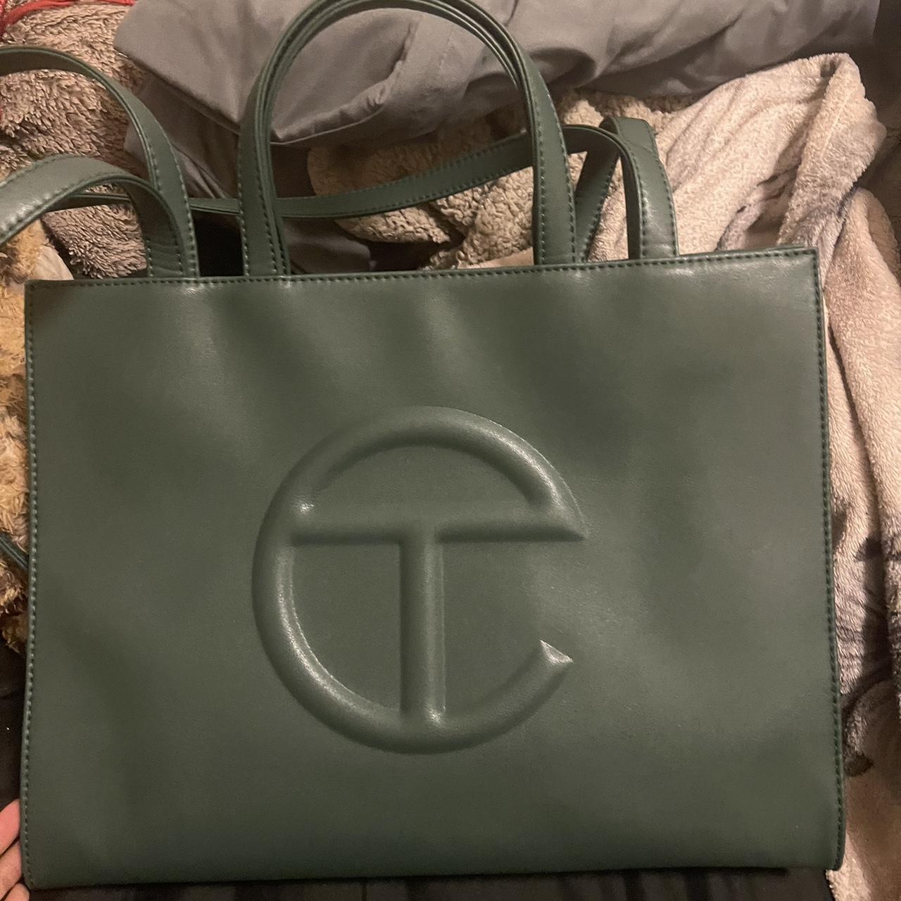 Medium Dark Green Telfar. Rarely Used, Dust Bag... - Depop