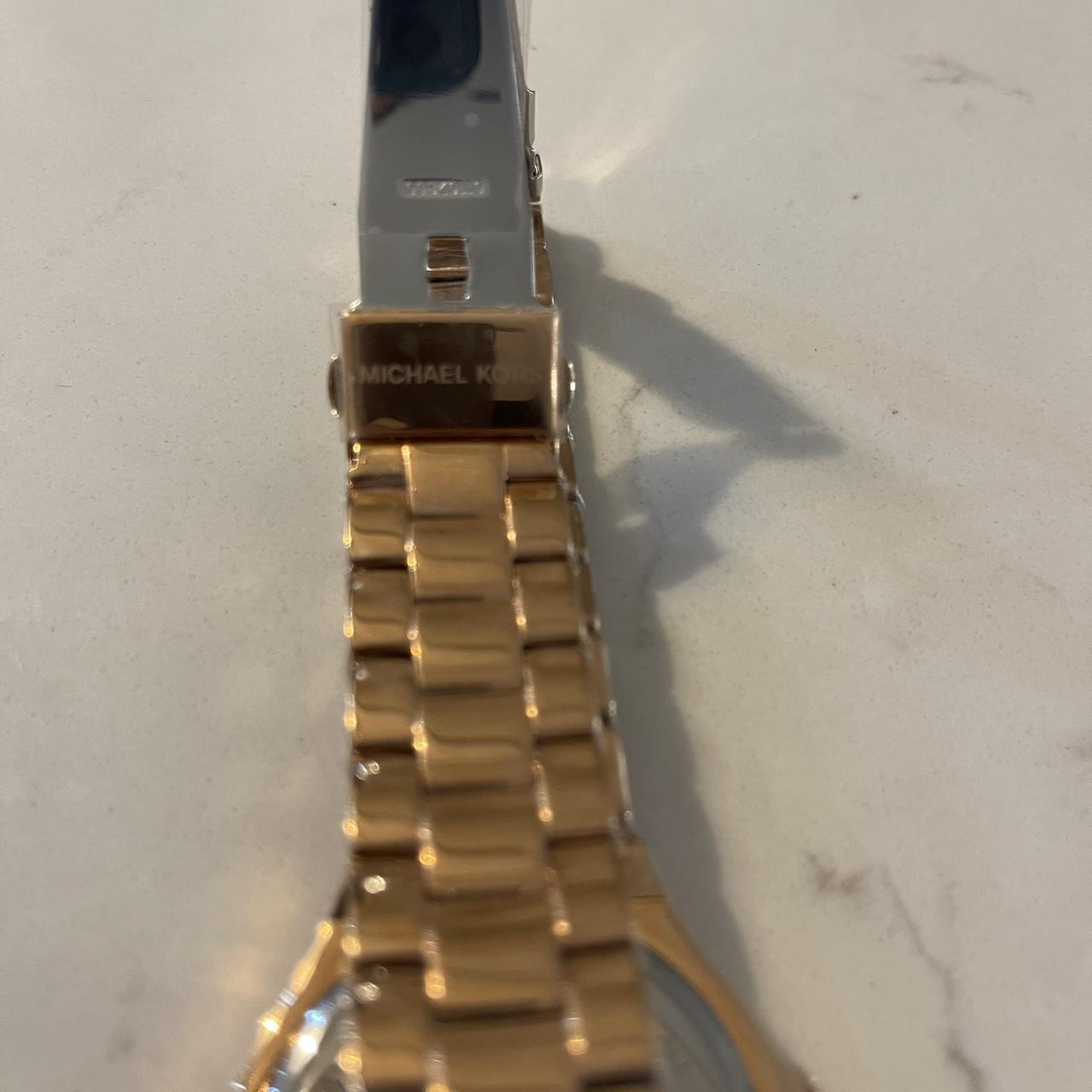 Mickael Kors Diamond Face Gold Watch - Depop