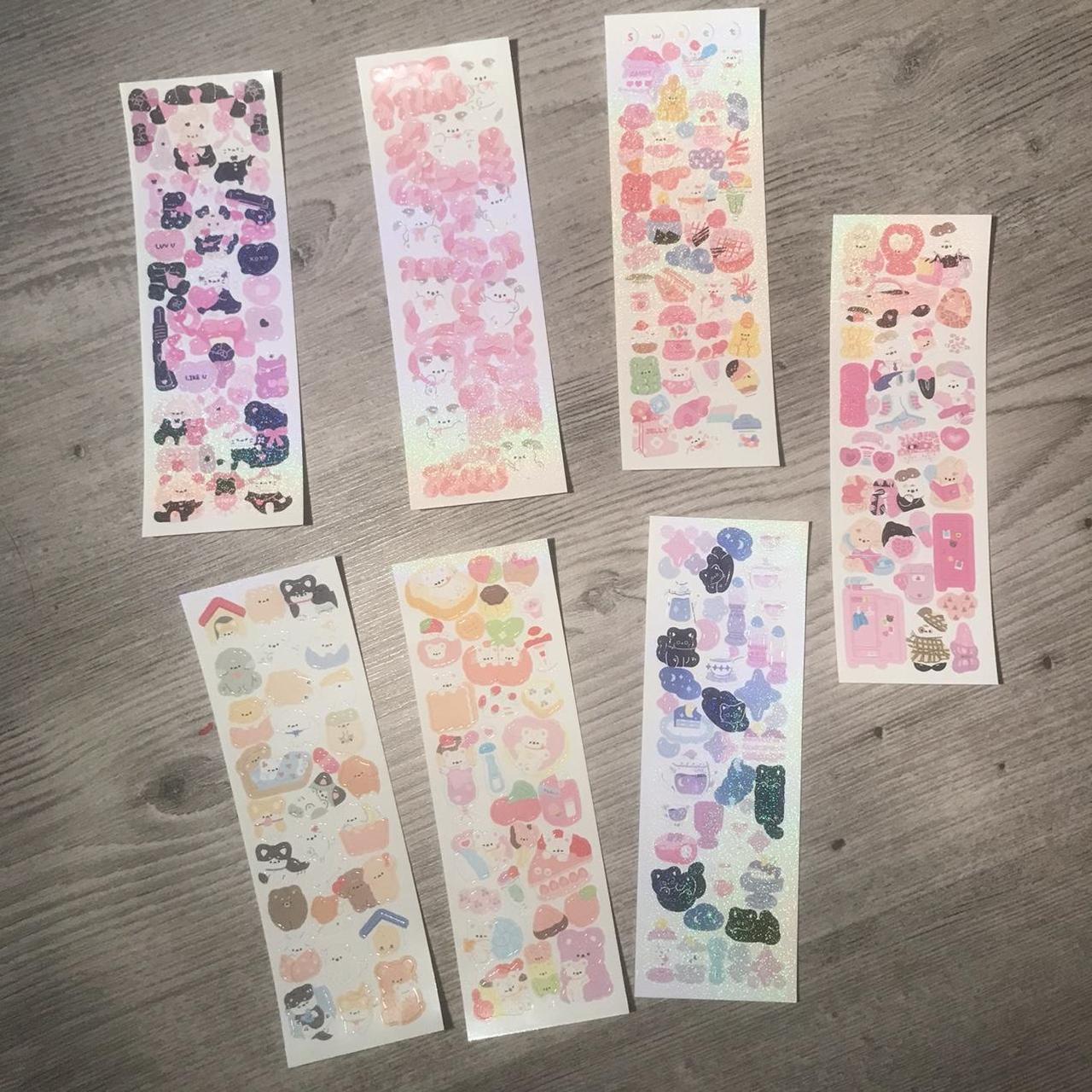 set of 7 sheets of deco stickers, swipe to see... - Depop