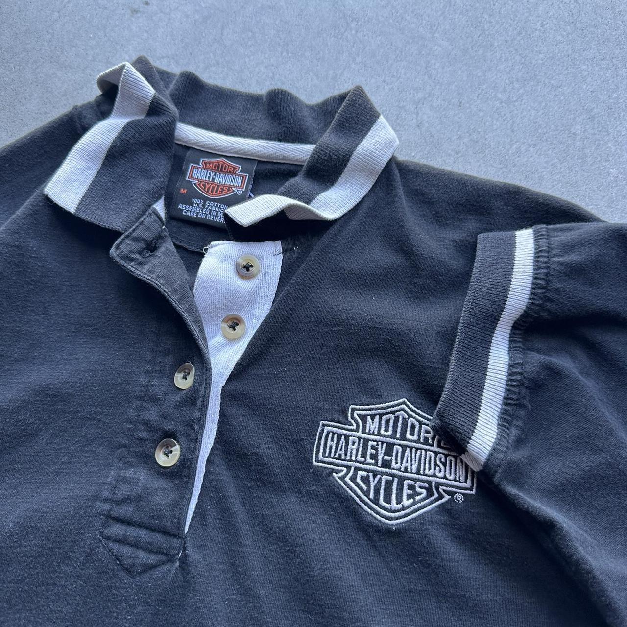 WOMENS HARLEY DAVIDSON POLO TAG SIZE M CONDITION:... - Depop