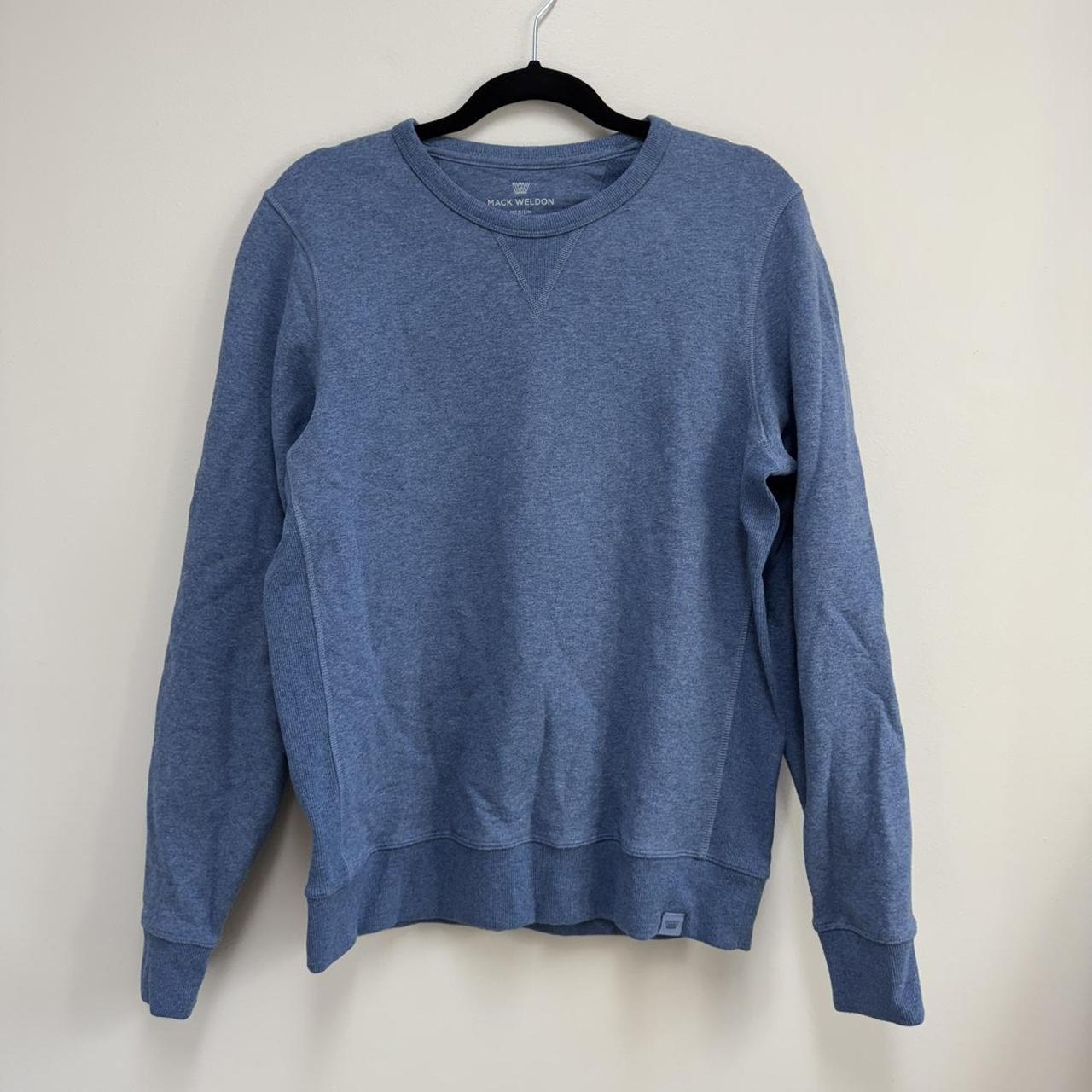 Mack Weldon blue crewneck sweatshirt #sweatshirt - Depop