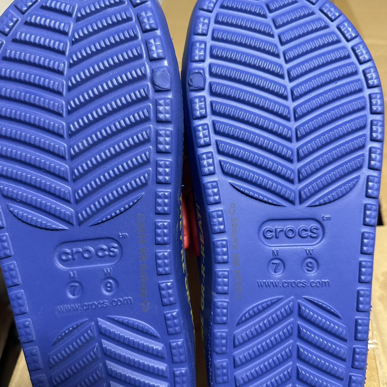 Blue and red Frosted Flakes Crocs clogs brand new... | Depop