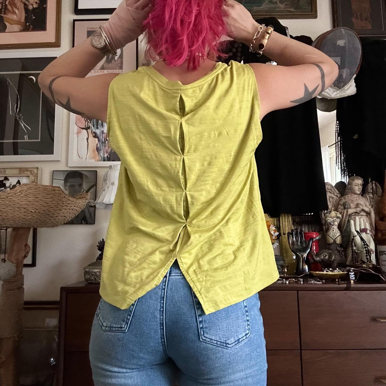 title nine lime green / chartreuse poly / spandex... - Depop