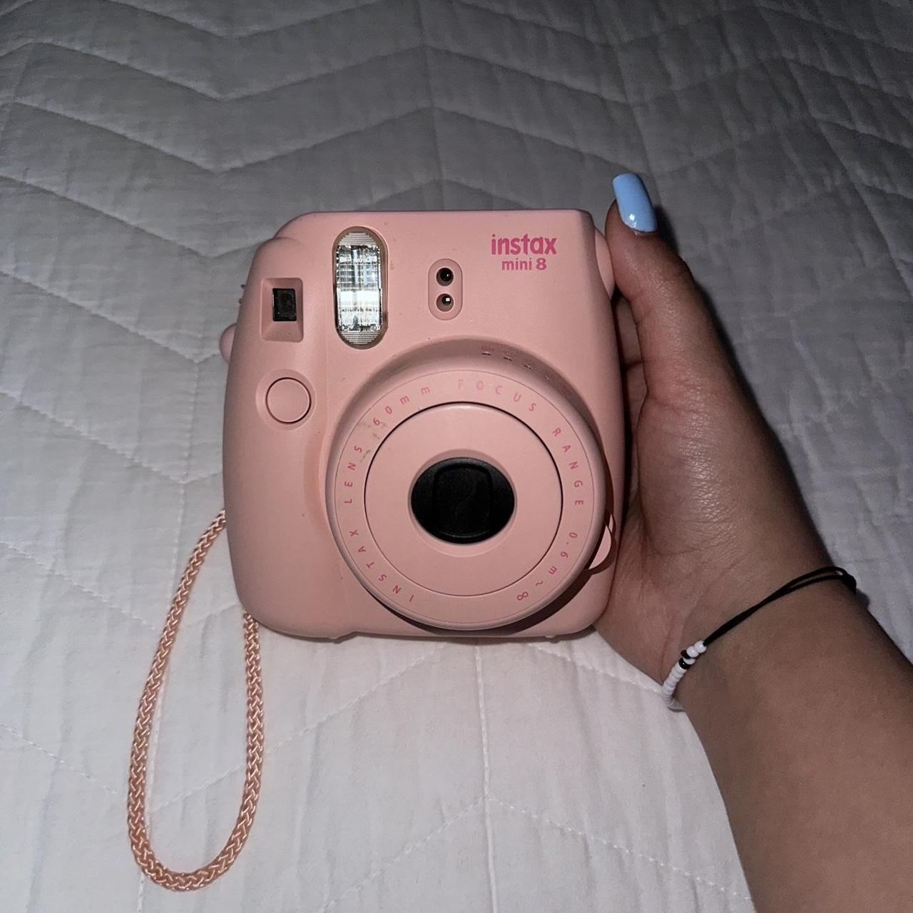 Baby pink Polaroid camera, instax mini 8 - Depop
