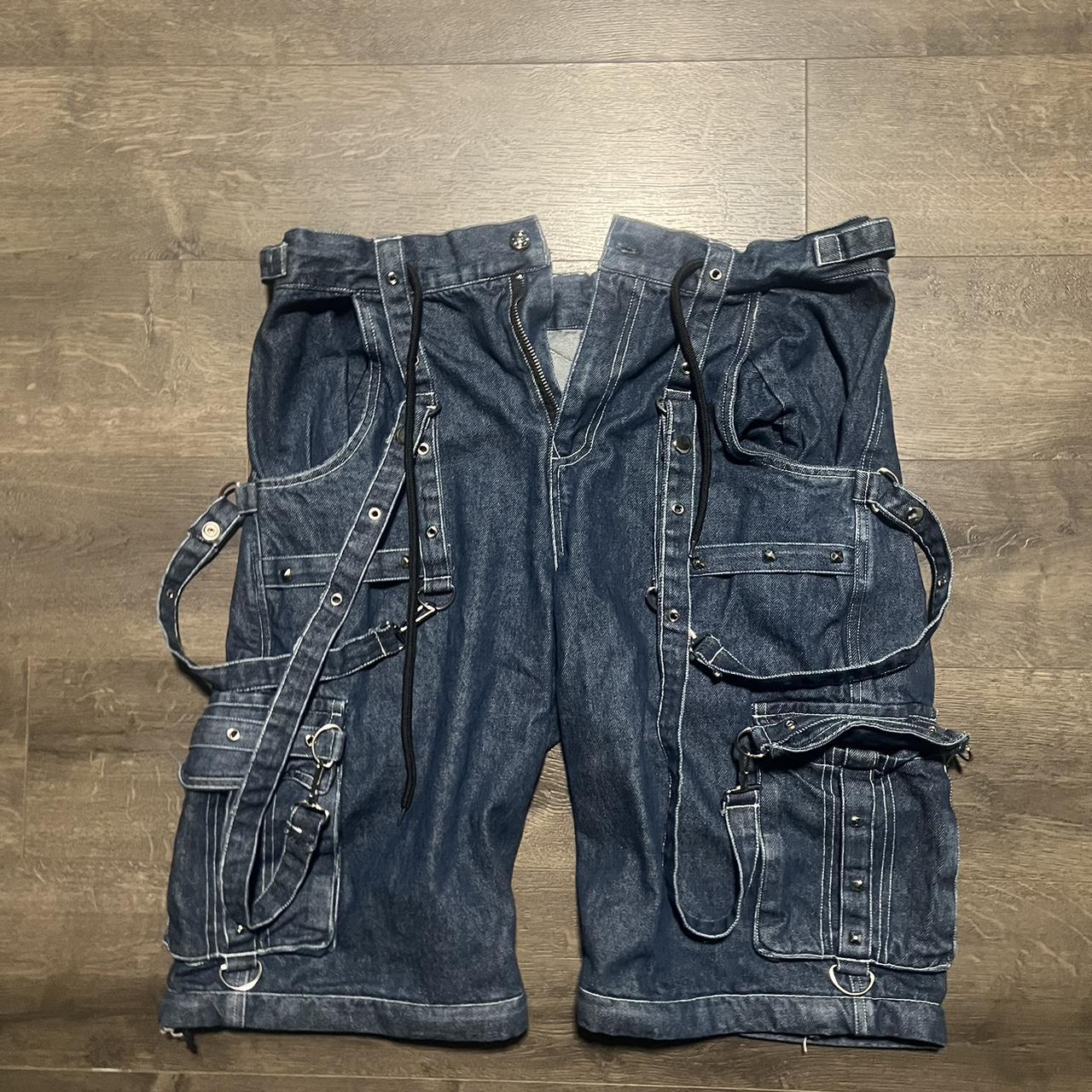 Tripp NYC style jorts Size 36 raver look a like... - Depop