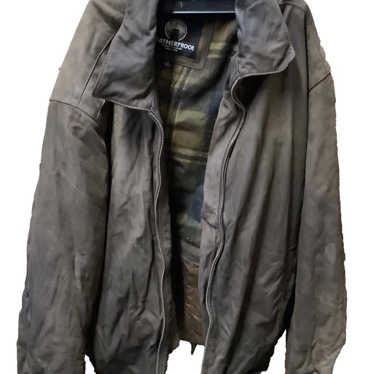 Weatherproof Waterproof Leather Jacket XL Brown Pre... - Depop