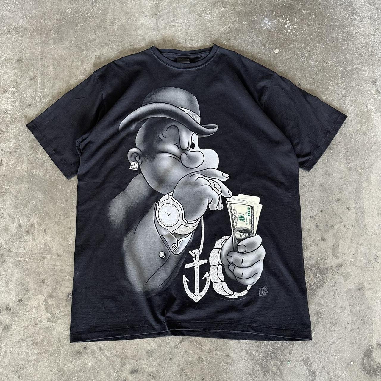 Vtg Changes Popeye Gangster Hip Hop T Shirt Size XXL... - Depop