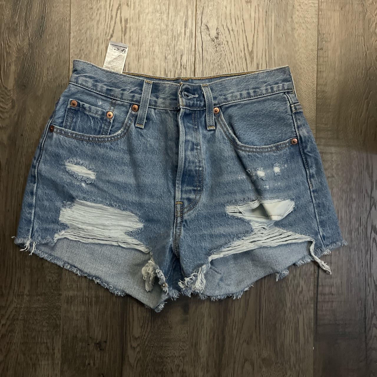 ON HOLD Levi 501 shorts Never worn Tags were taken off - Depop