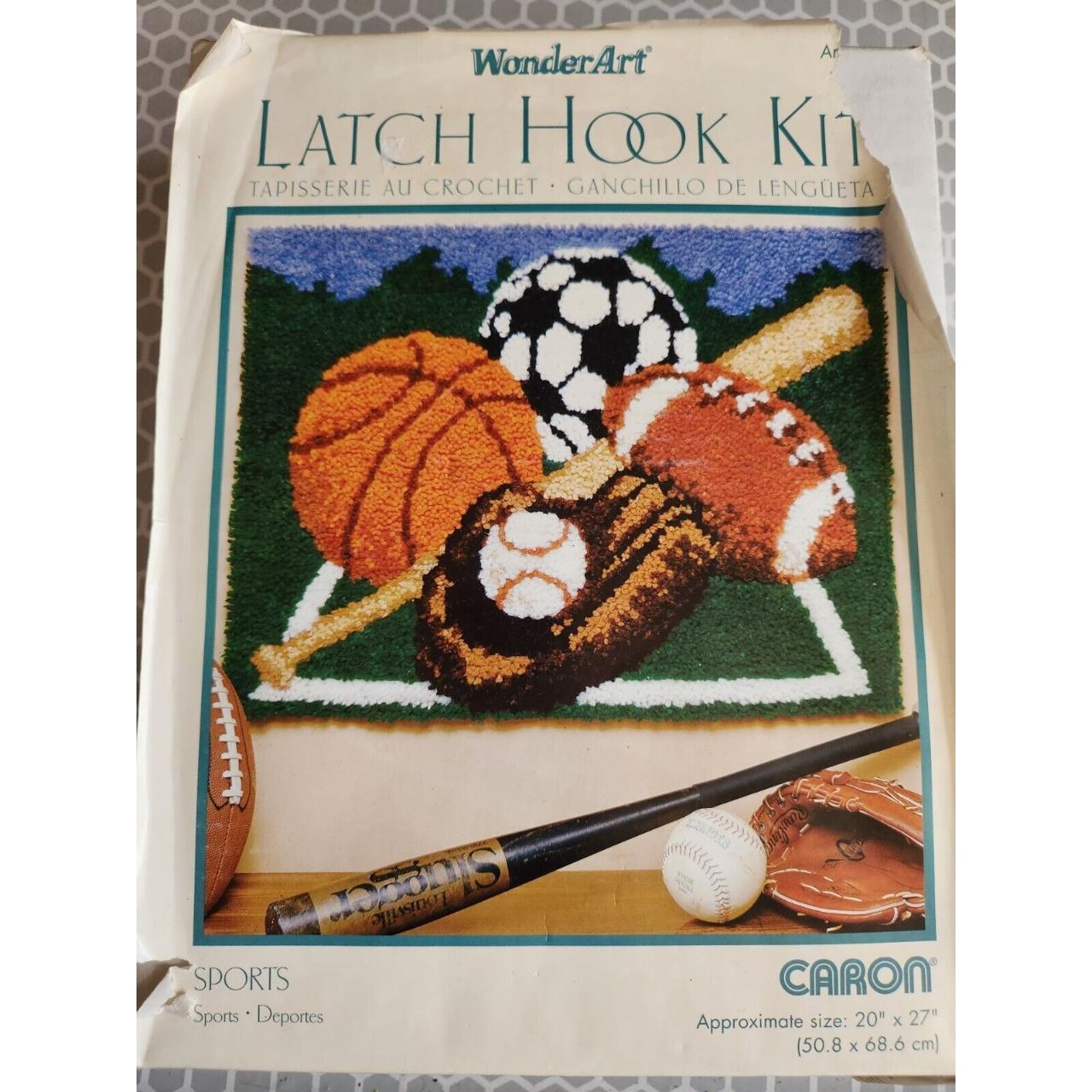 WonderArt Latch Hook Kit Sports #4268 - 20”x27” - By... - Depop