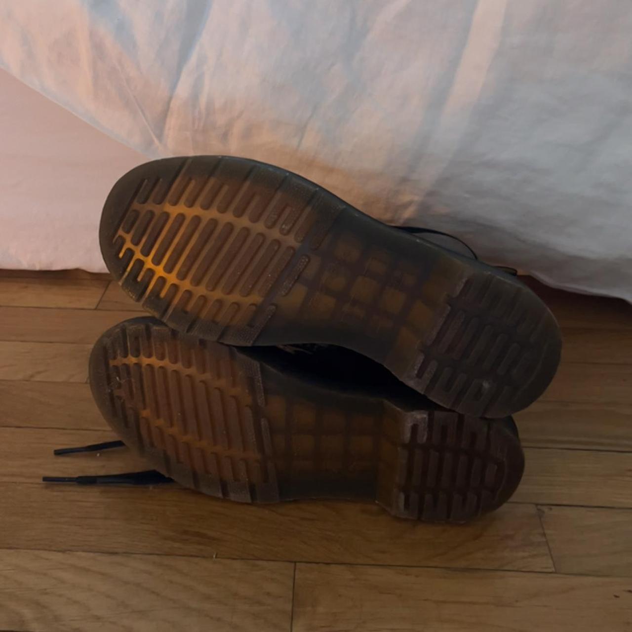 black doc martens boots, patent/shiny really nice... - Depop