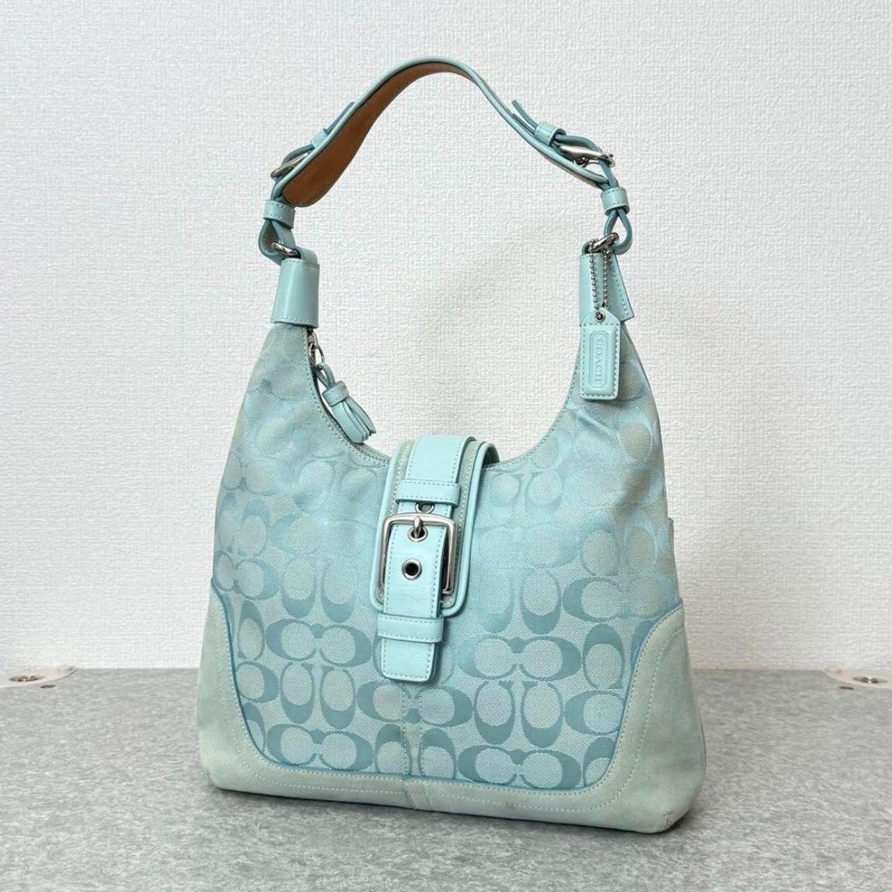 Rare COACH Signature Hamilton Hobo Hand Bag Light... | Depop