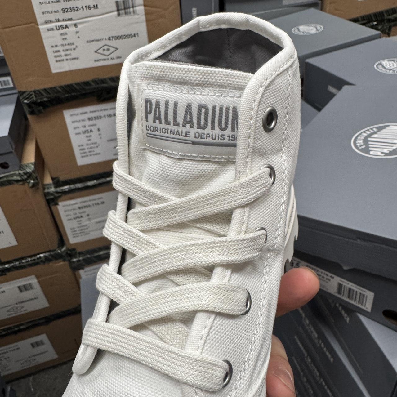 Palladium Pampa Hi White High-Top Sneakers Boots... | Depop