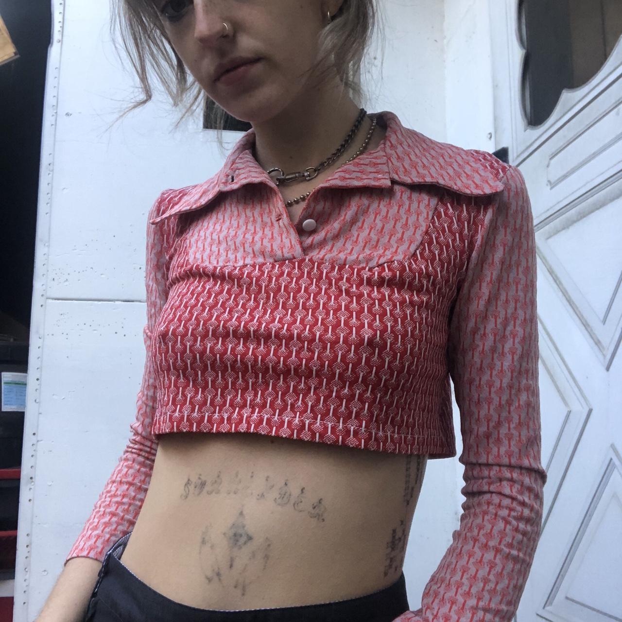 My fav little vintage crop top size xxs-xs. This top... - Depop