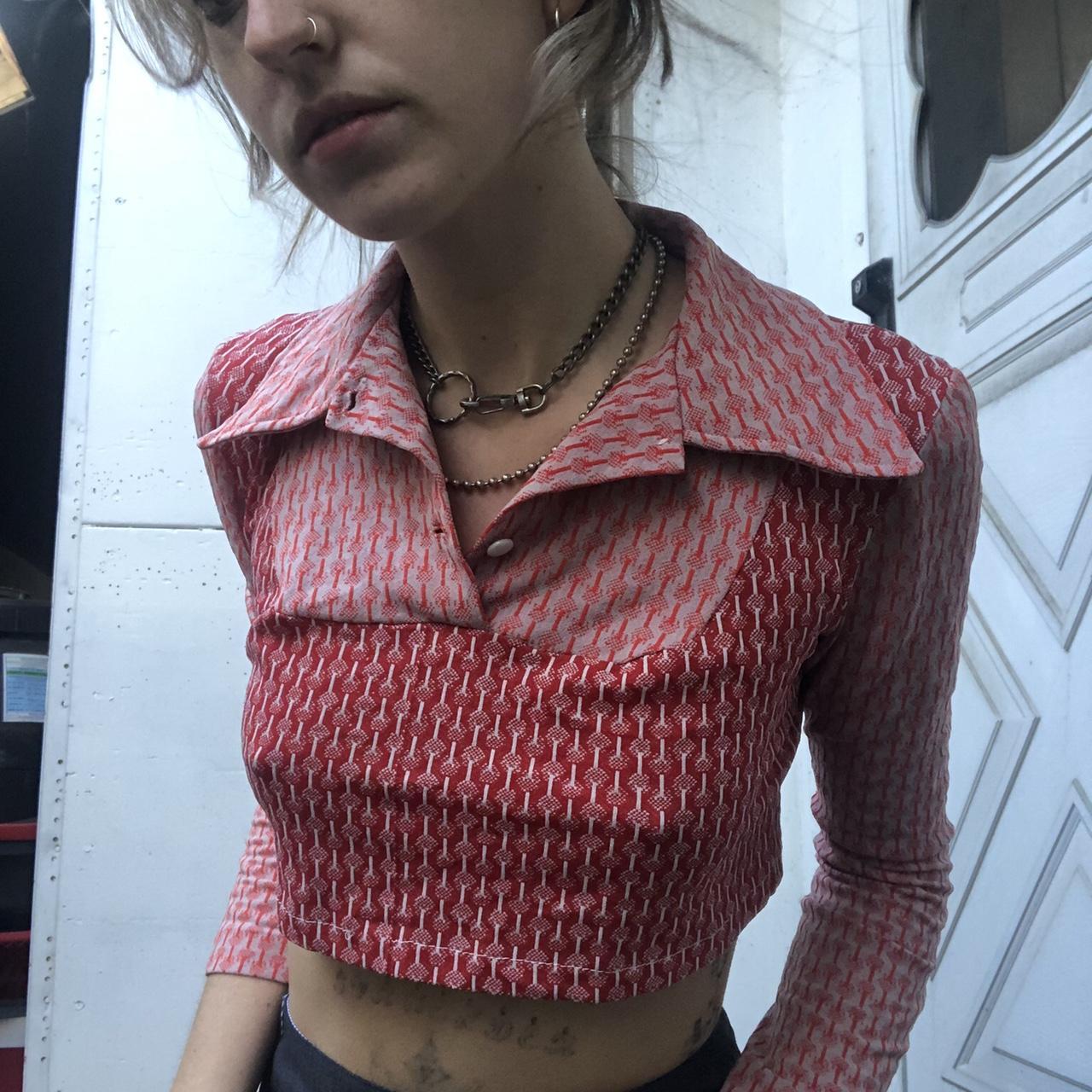 My fav little vintage crop top size xxs-xs. This top... - Depop