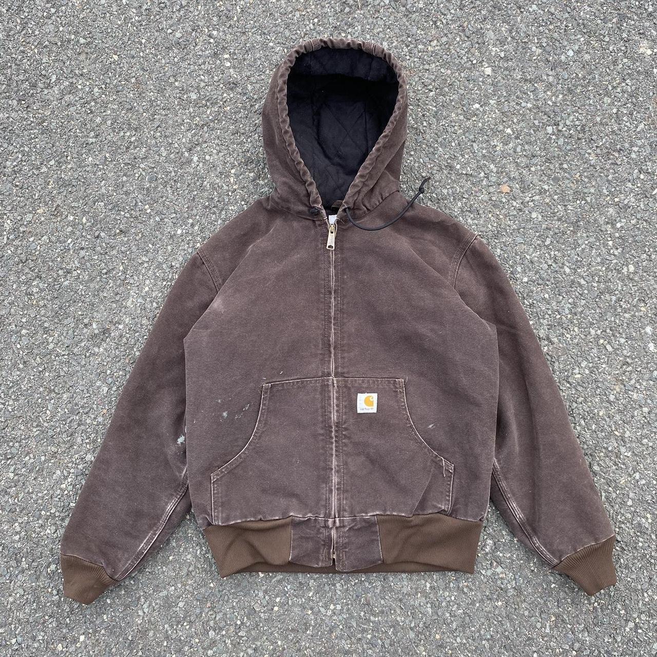 women’s carhartt J130 hooded work jacket size S... - Depop