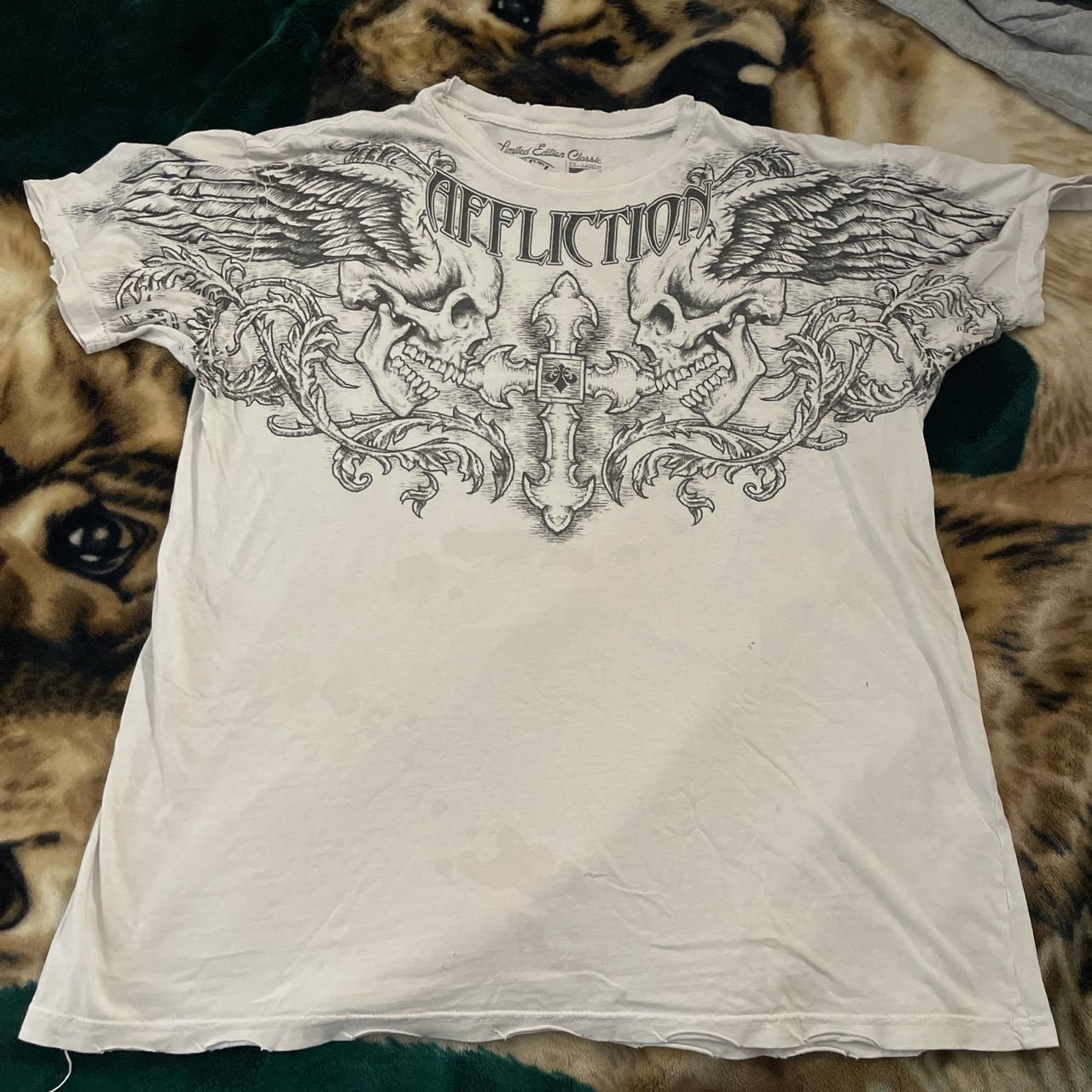 Affliction Limited Edition Classic Live Fast shirt... - Depop
