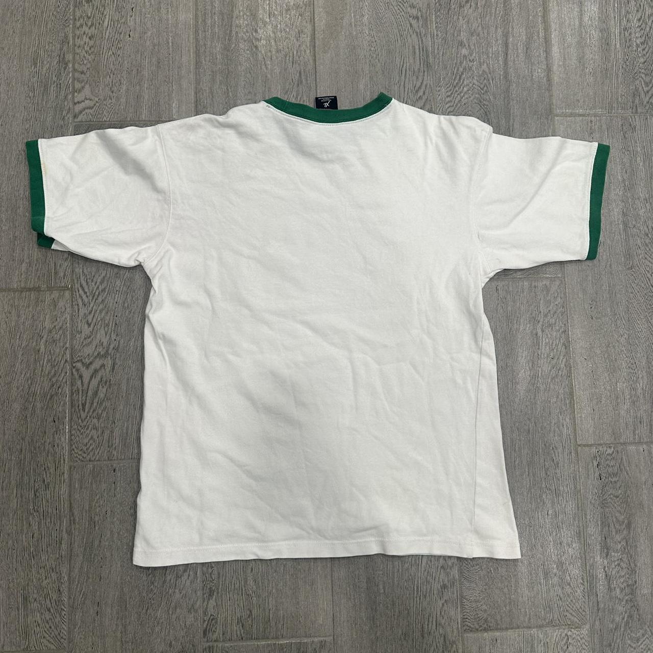 Ecko Unlimited white and green t-shirt - Depop