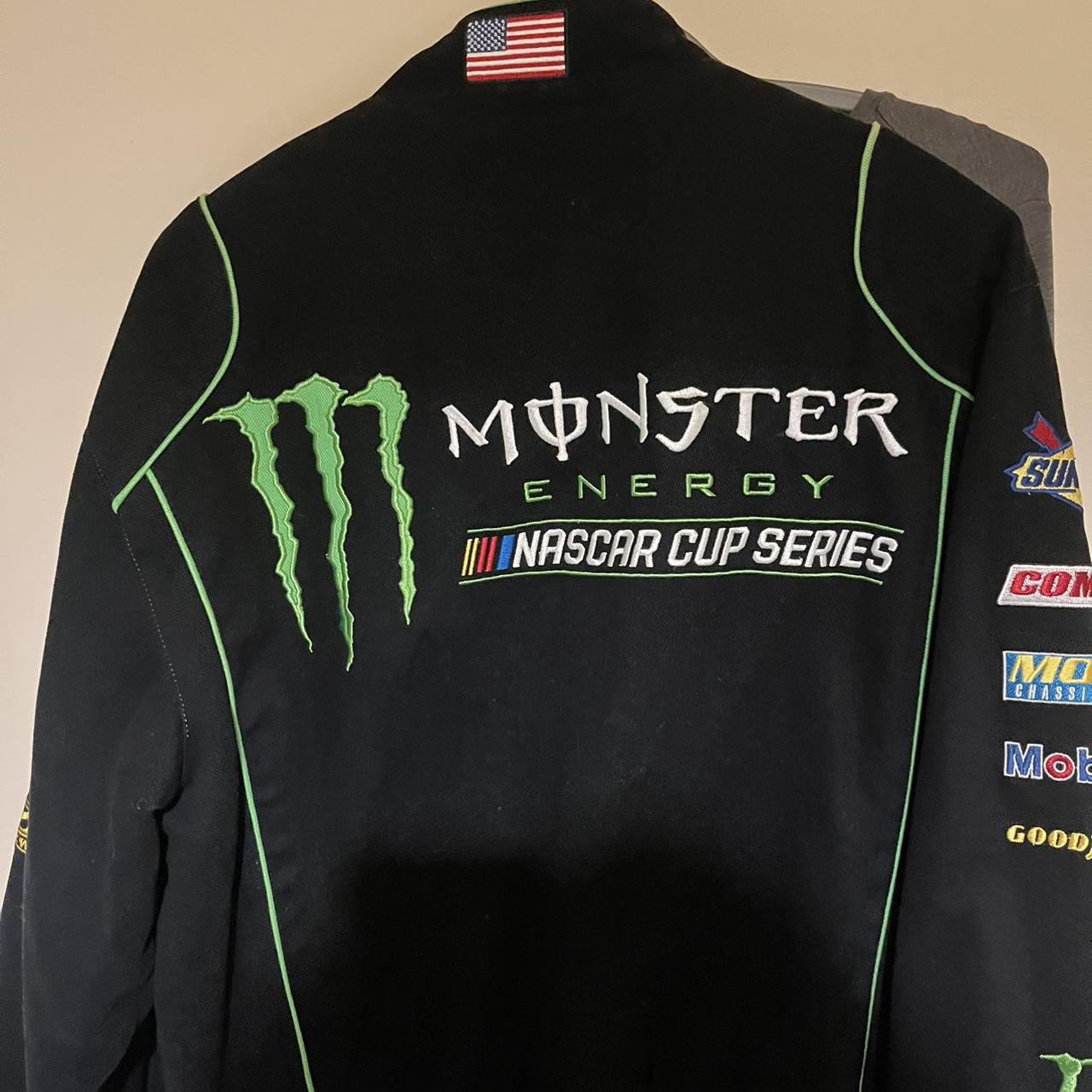 Nascar Racing Jacket Monster Energy Authentic. Fits... - Depop