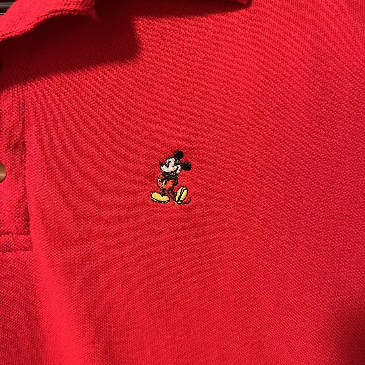 Disney Brand Mickey Corner Polo Size: Ripped tag,... - Depop