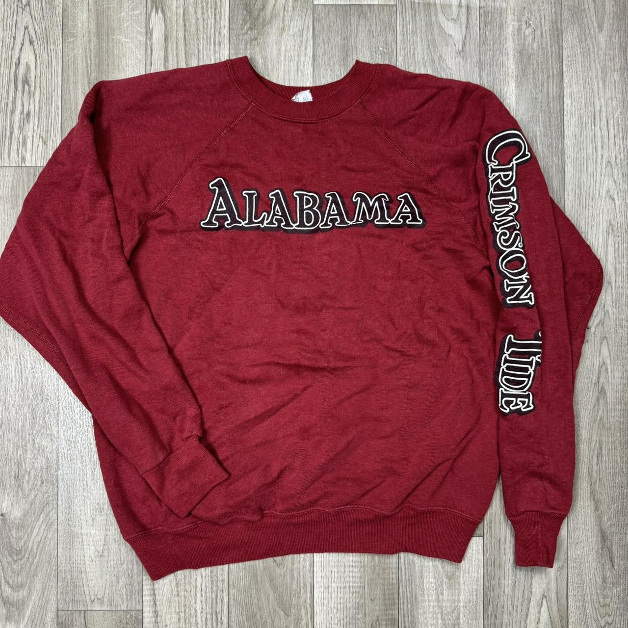 Alabama Crimson Tide Vintage 90s Crewneck Artex Size... - Depop
