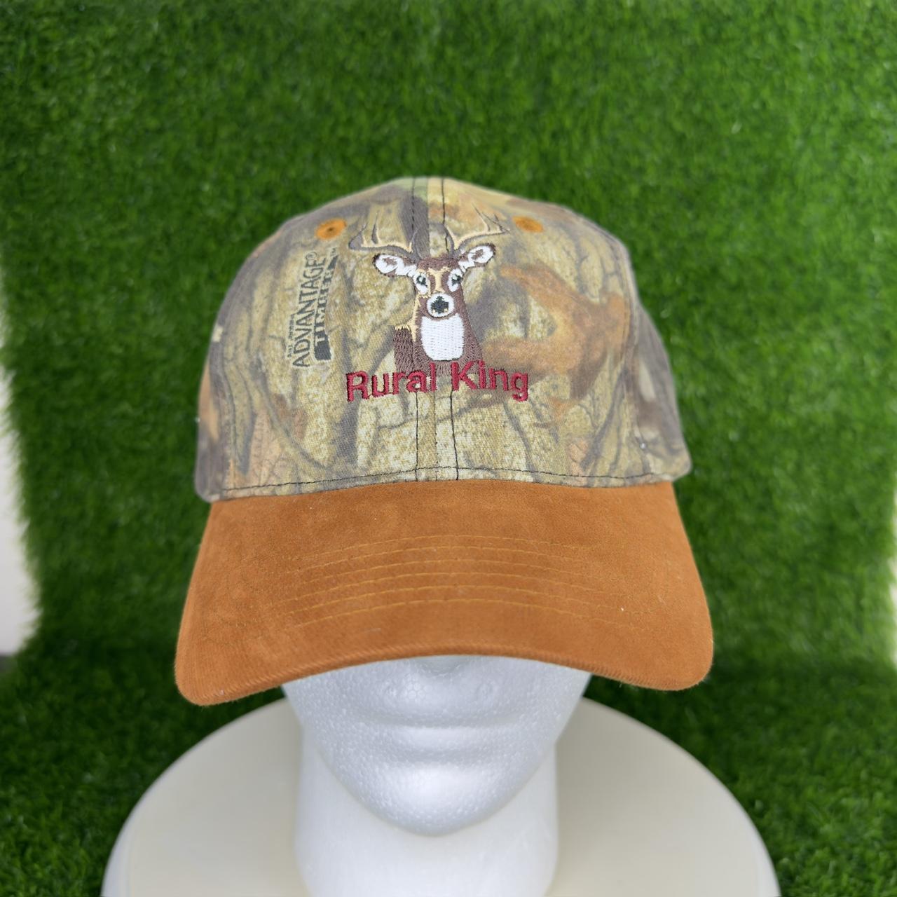 New Rural King Camo Hat Strap Back Y2K High Quality... - Depop
