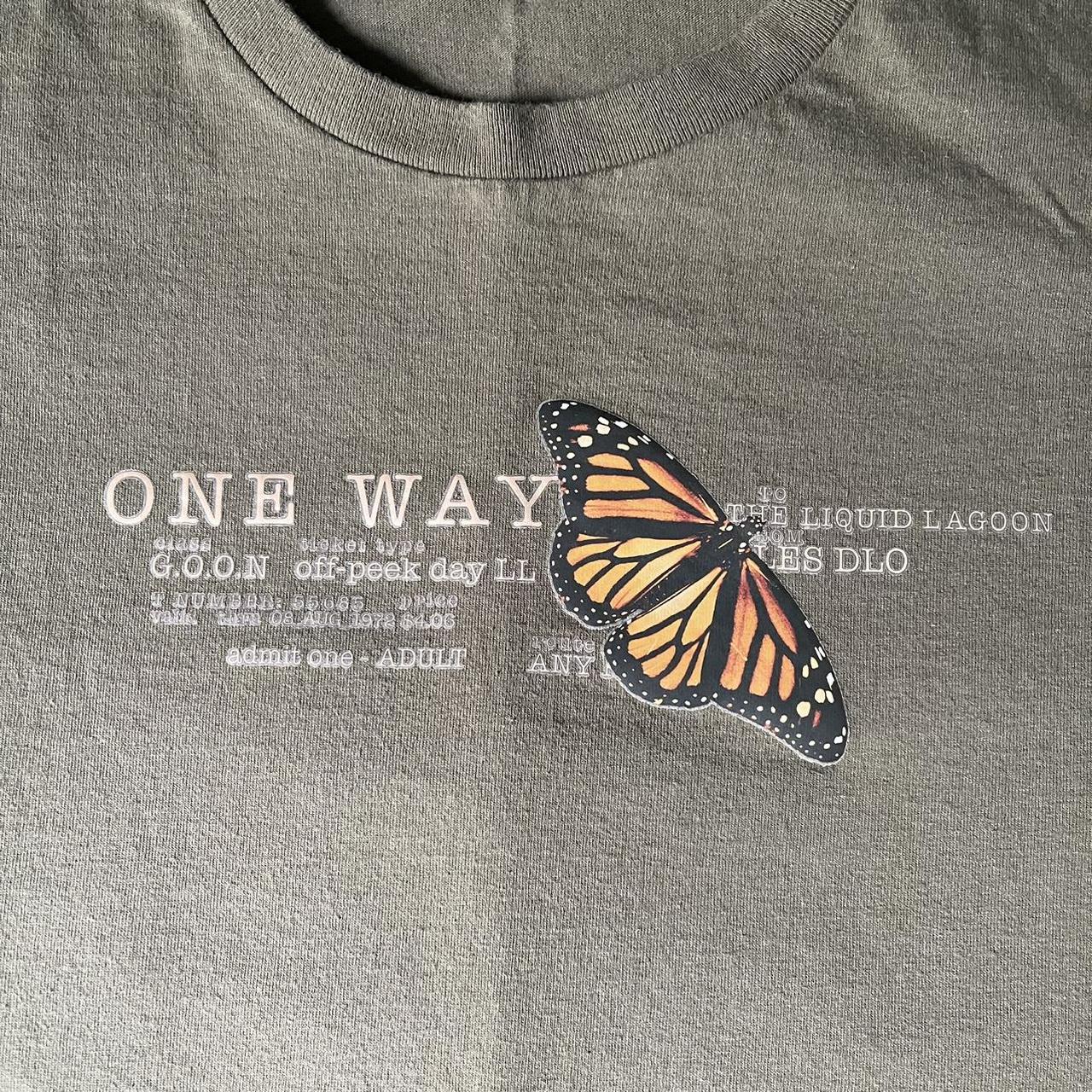 Olive green liquid lagoon monarch butterfly... - Depop