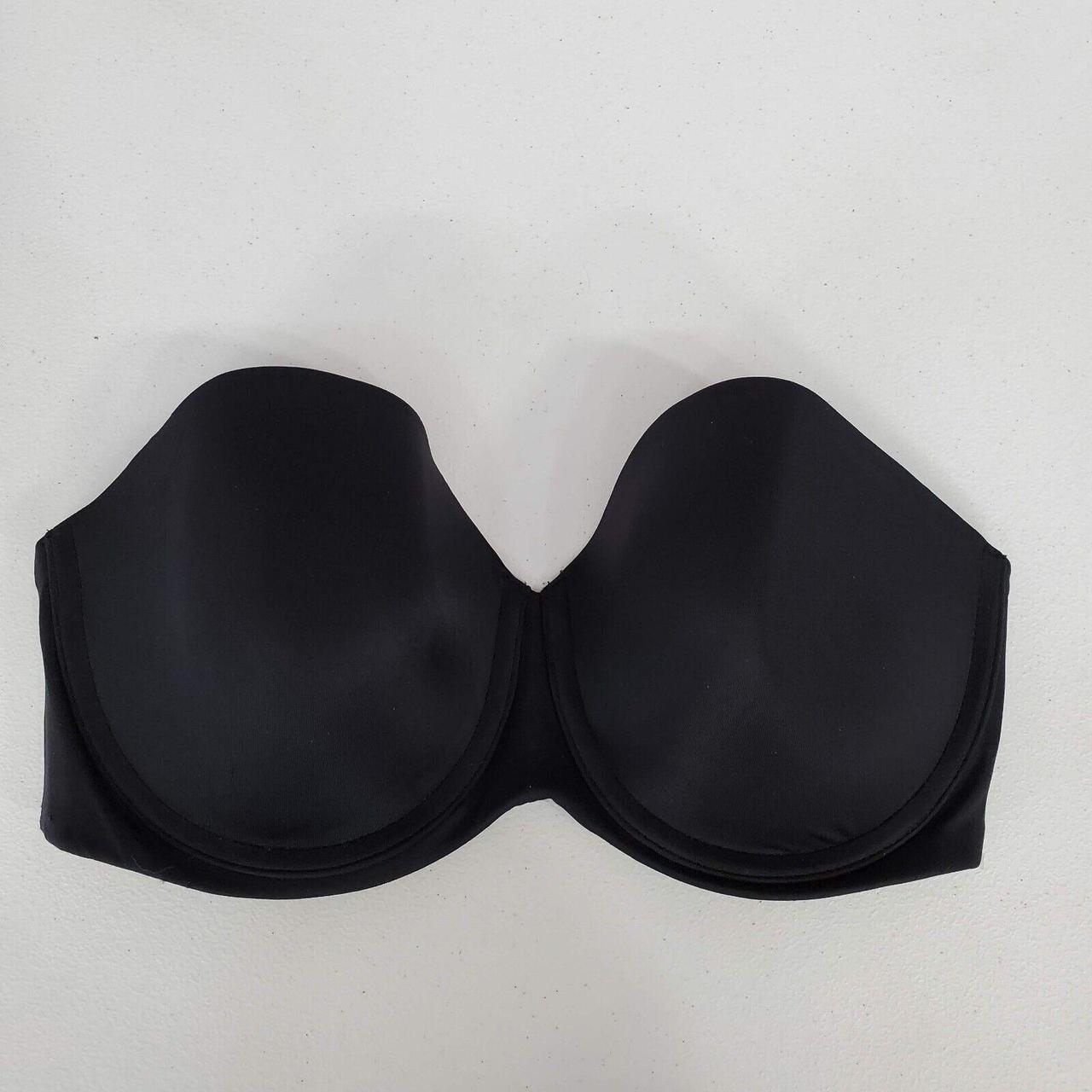 Lilyette Women Bra 36D Black Underwire Padded Push... - Depop
