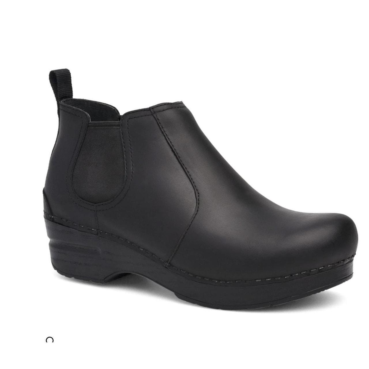 Dansko Frankie Black Oiled Chelsea Style Bootie... | Depop
