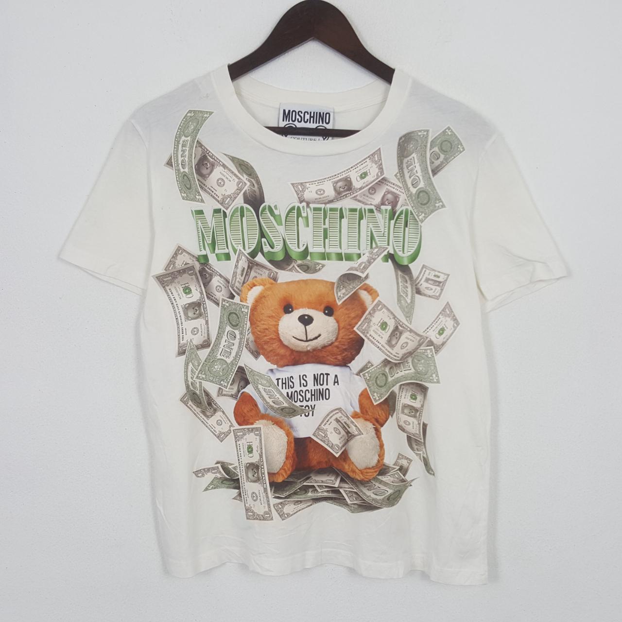Vintage Moschino Art Money Bear Design... - Depop