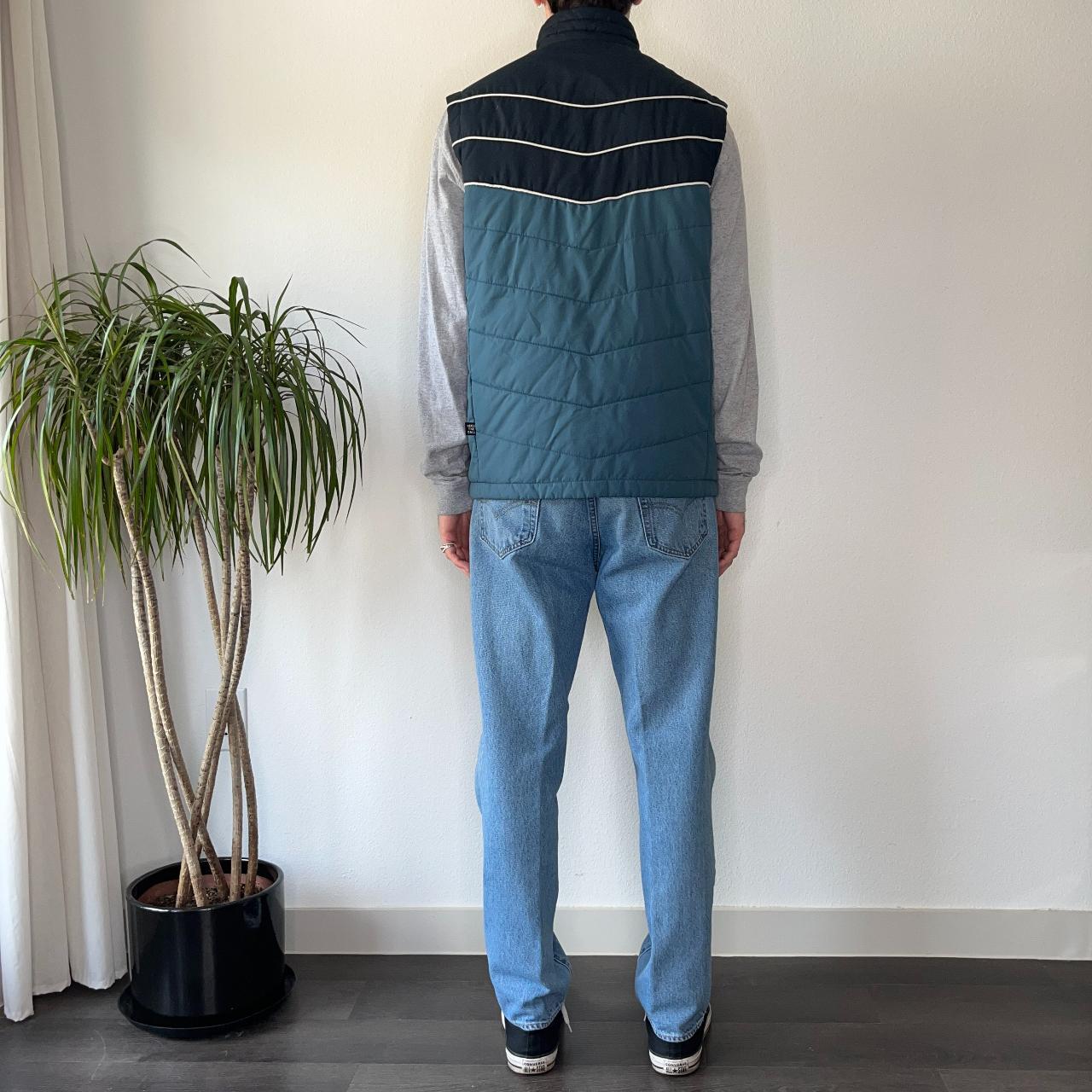 Howler Brothers Men's Blue and Red Top | Depop