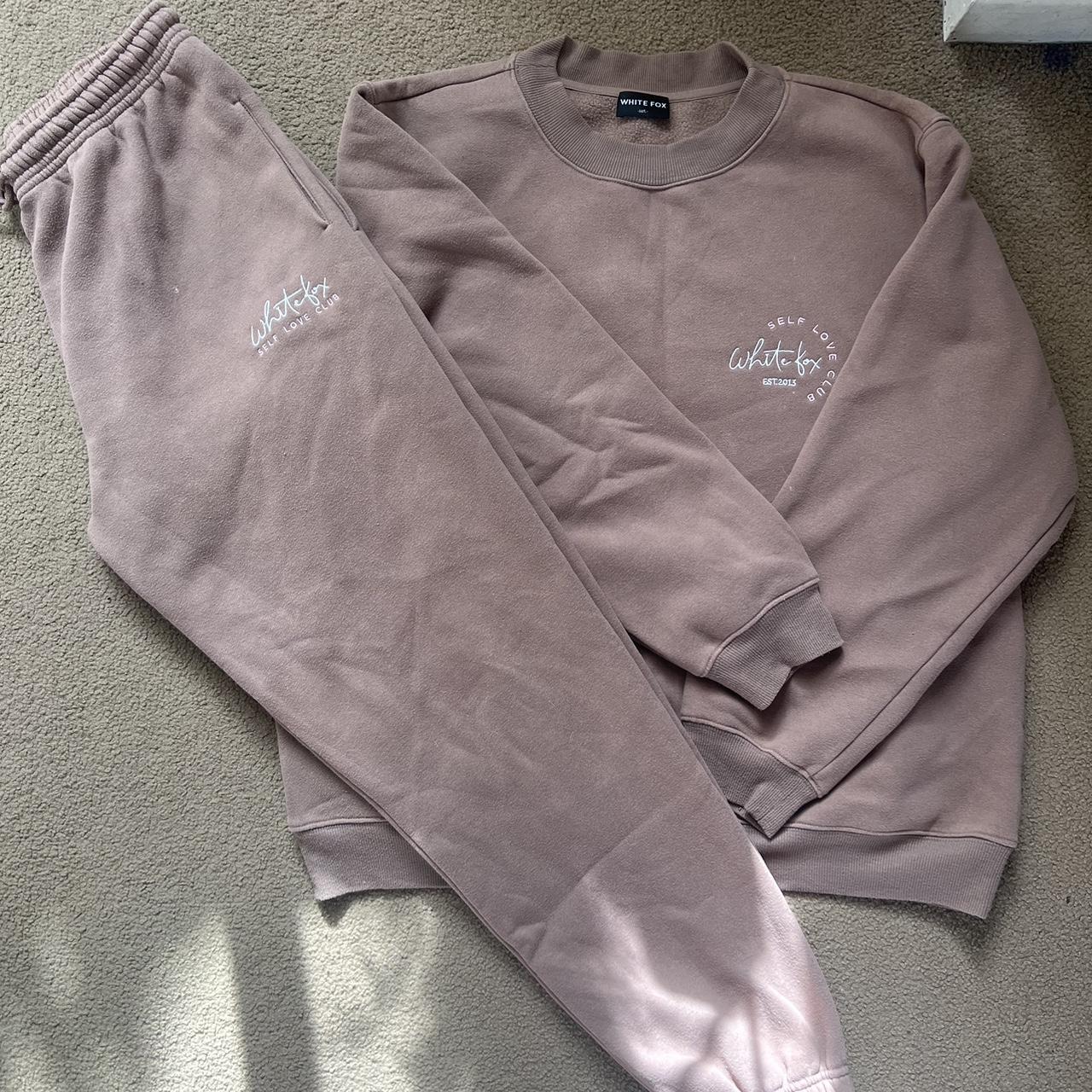 WHITE FOX TRACKSUIT Size M/L Worn once Some sun... - Depop