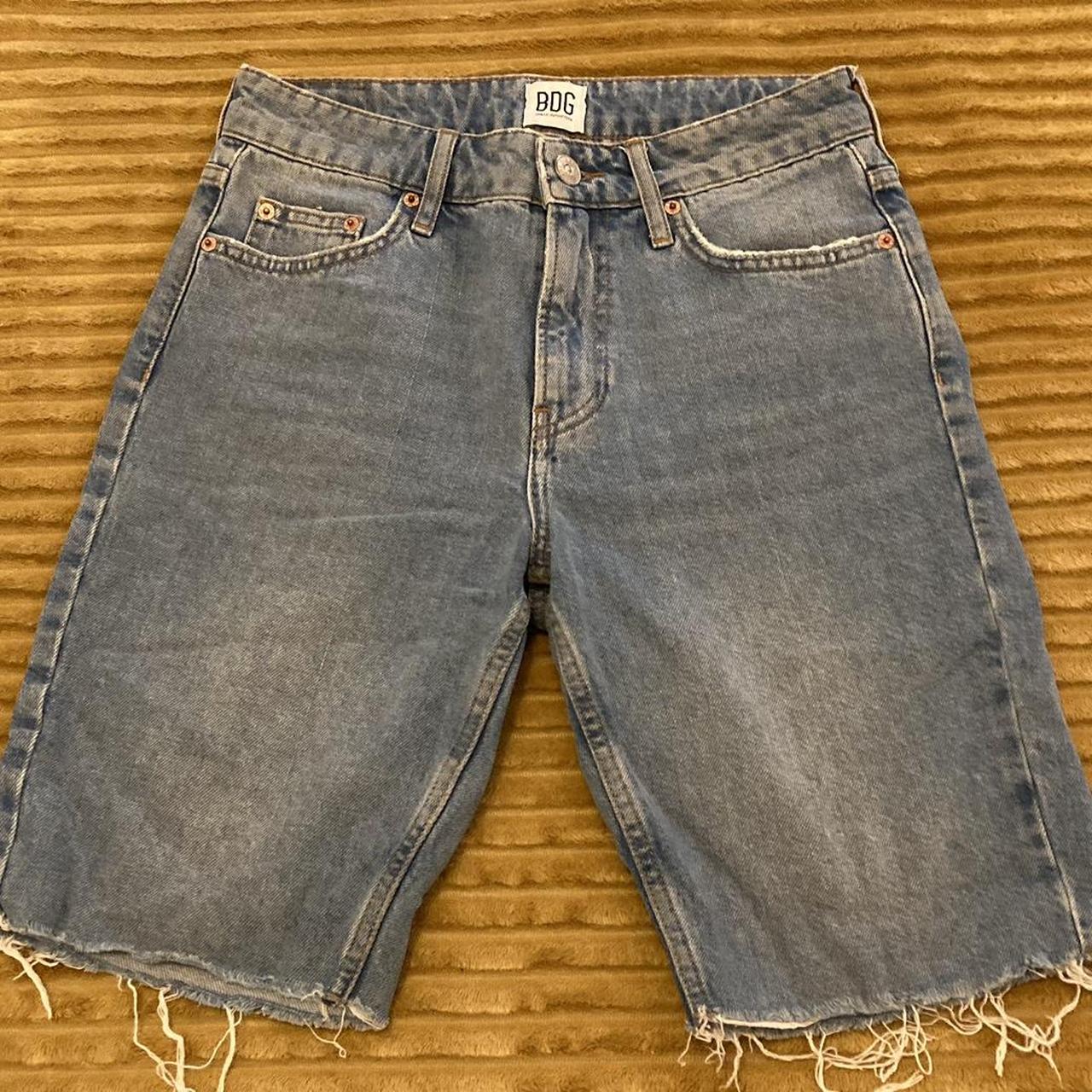 Urban Outfitters BDG Longline Denim Blue Shorts... - Depop
