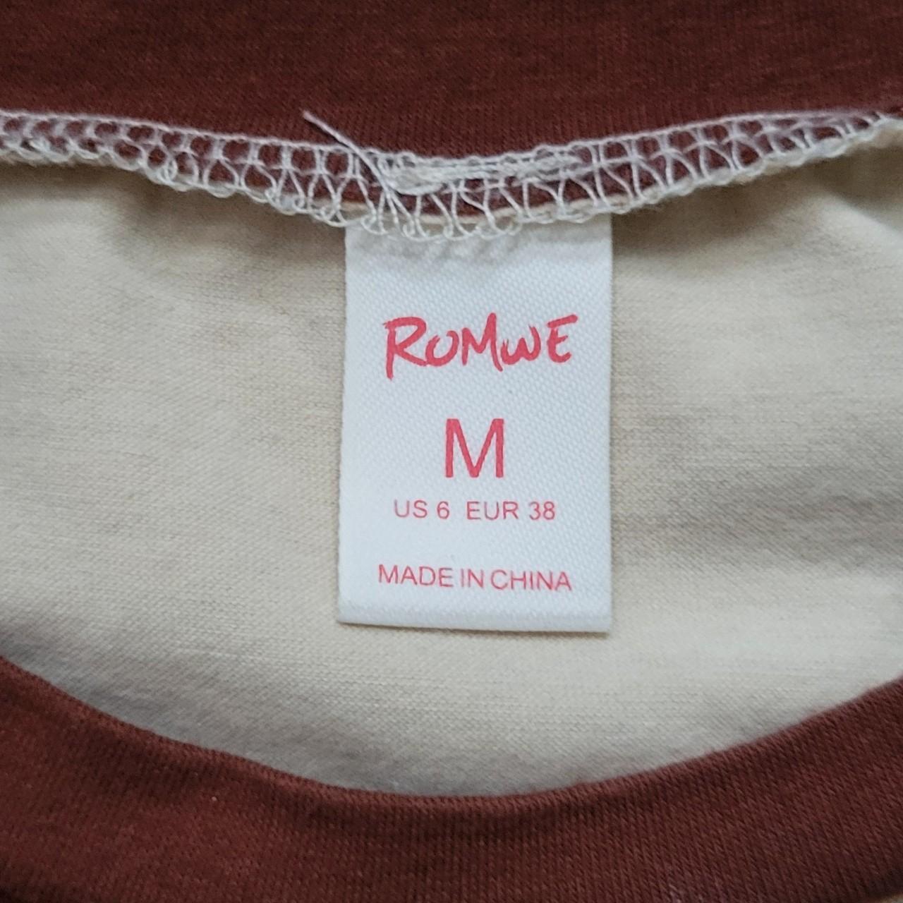 Romwe medium baby tee No flaws - Depop