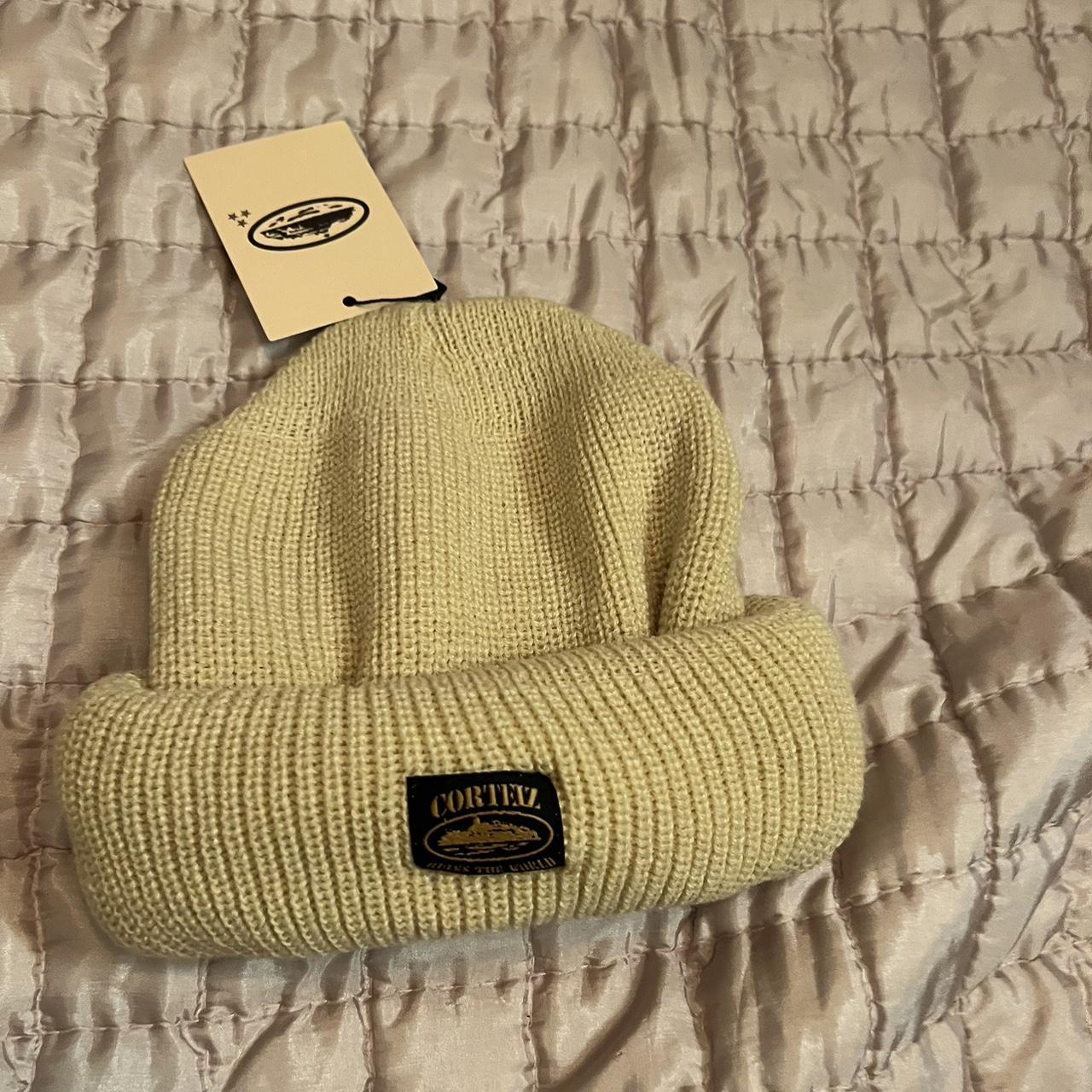 Cortiez Knit bally/ beanie cream M • New with tags - Depop
