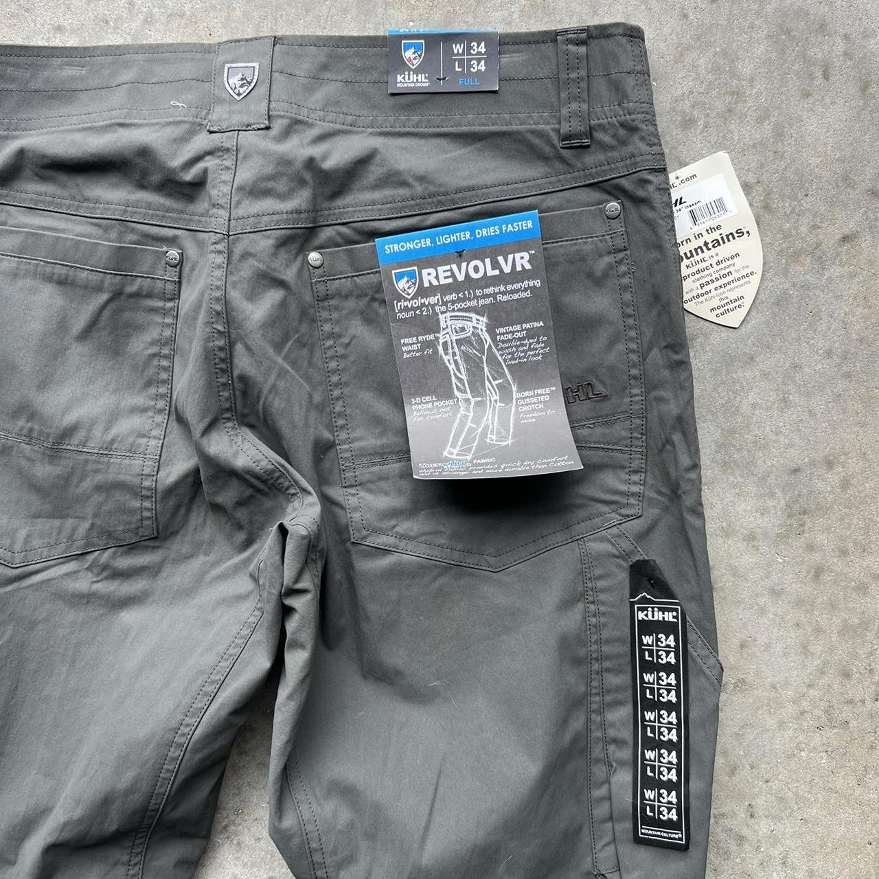 Mens Kuhl Revolvr lightweight grey hiking pants.... - Depop