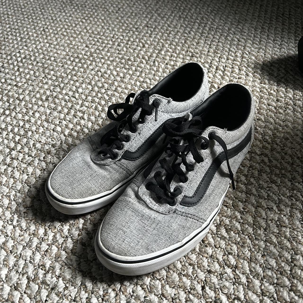 Grey Old Skool Vans Good Condition - Depop