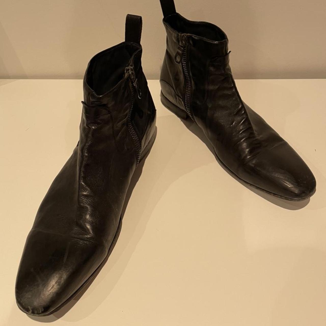 Aquila Wise Nubuck Black Zip Boots Size 44 (fits... - Depop