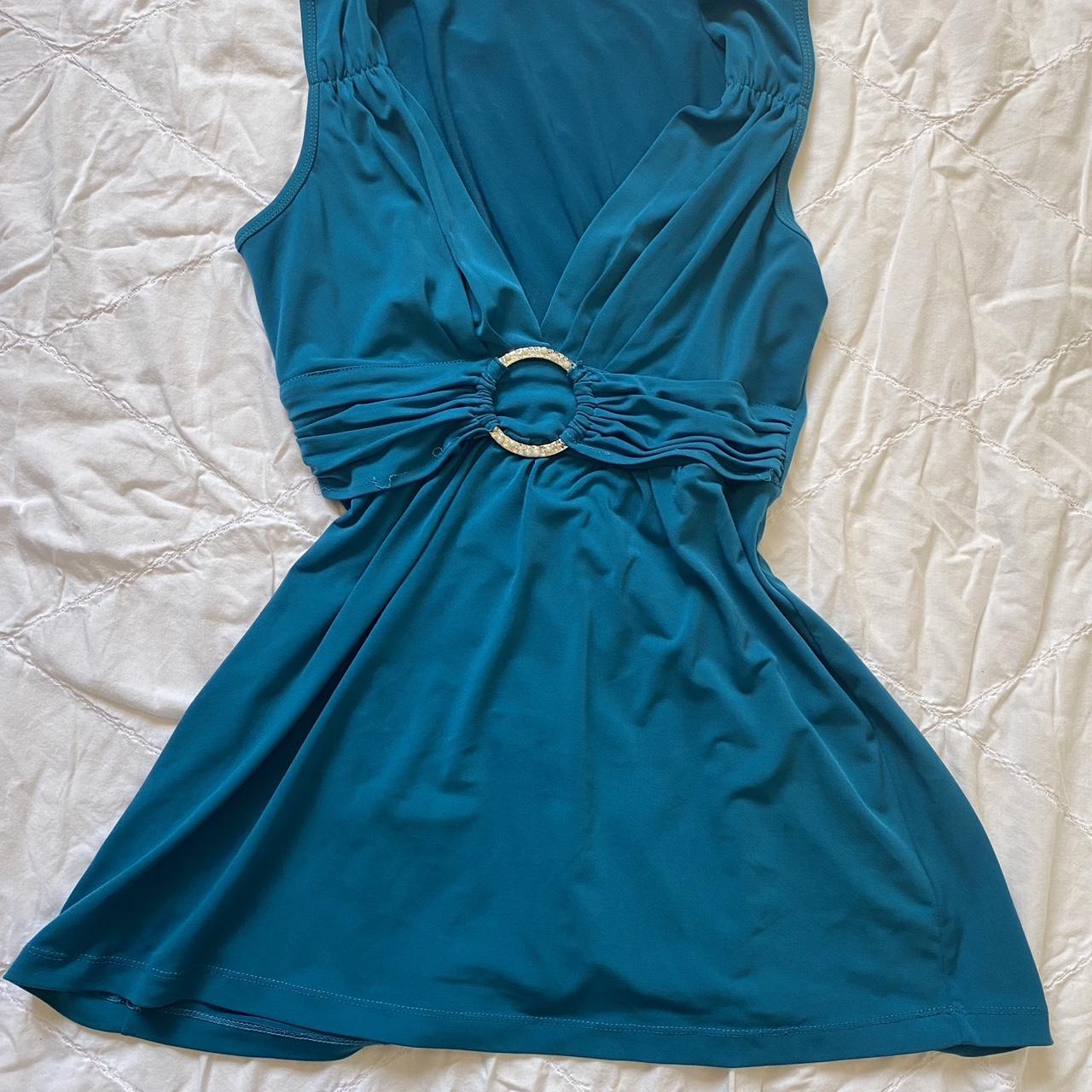 Cute 2000s top 💙💚 SIZE: M After this item has been... - Depop