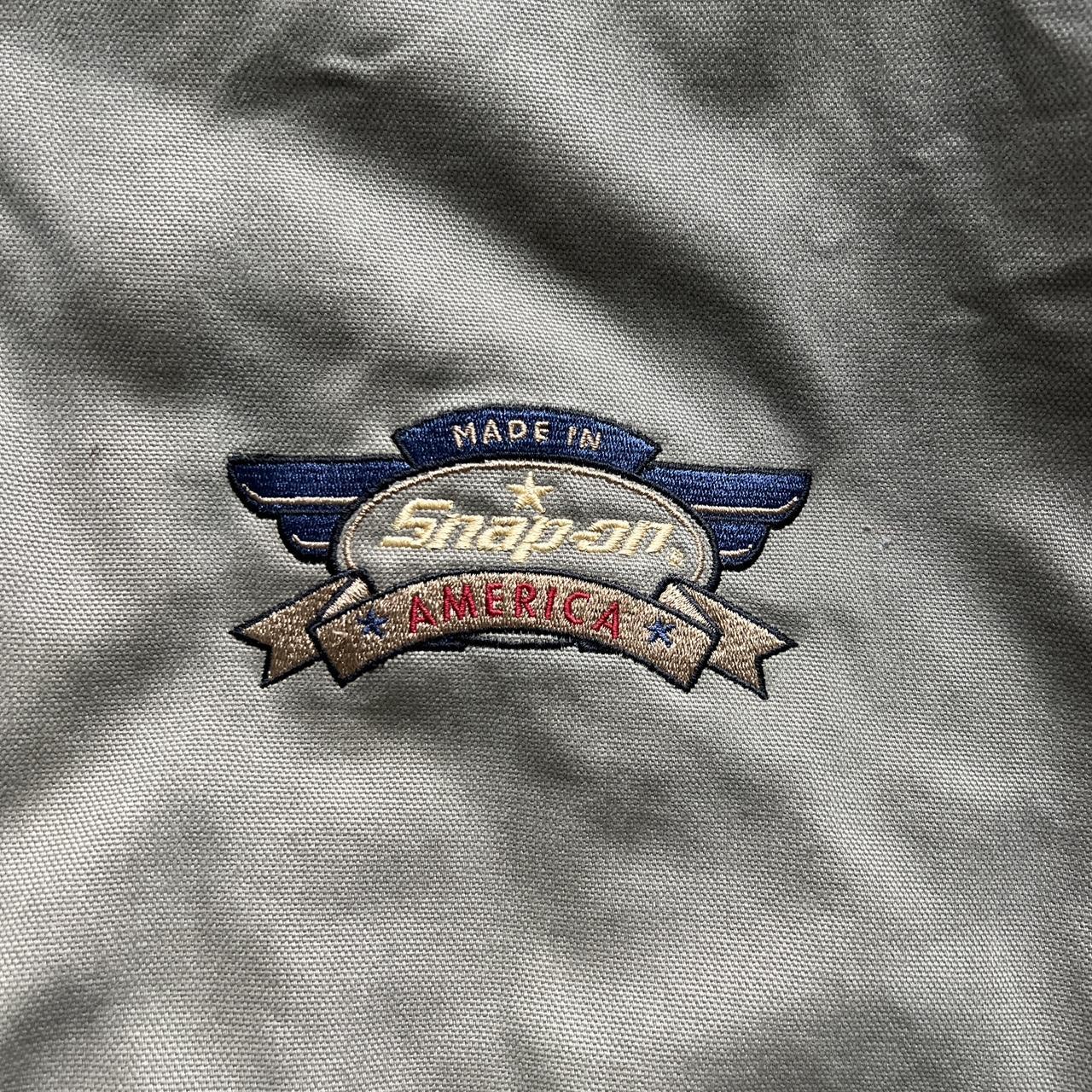 snap on work jacket XL| beige| no visible flaws|... - Depop