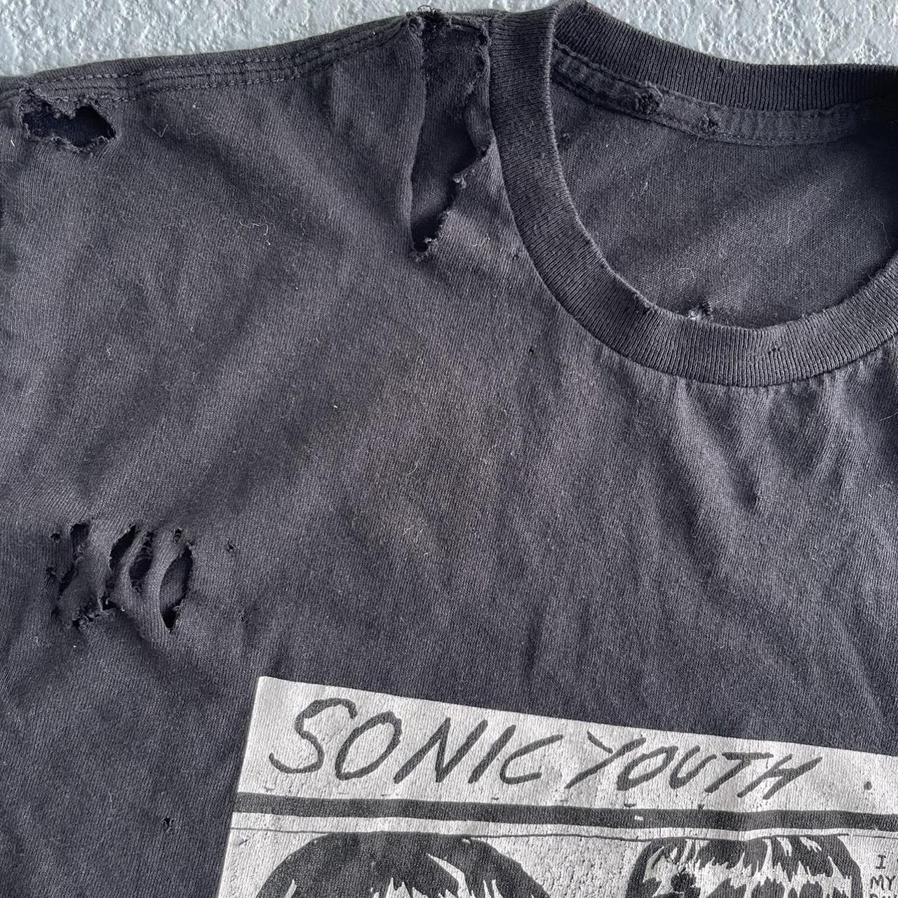 Vintage 90s Chopped/Distressed Sonic Youth... - Depop