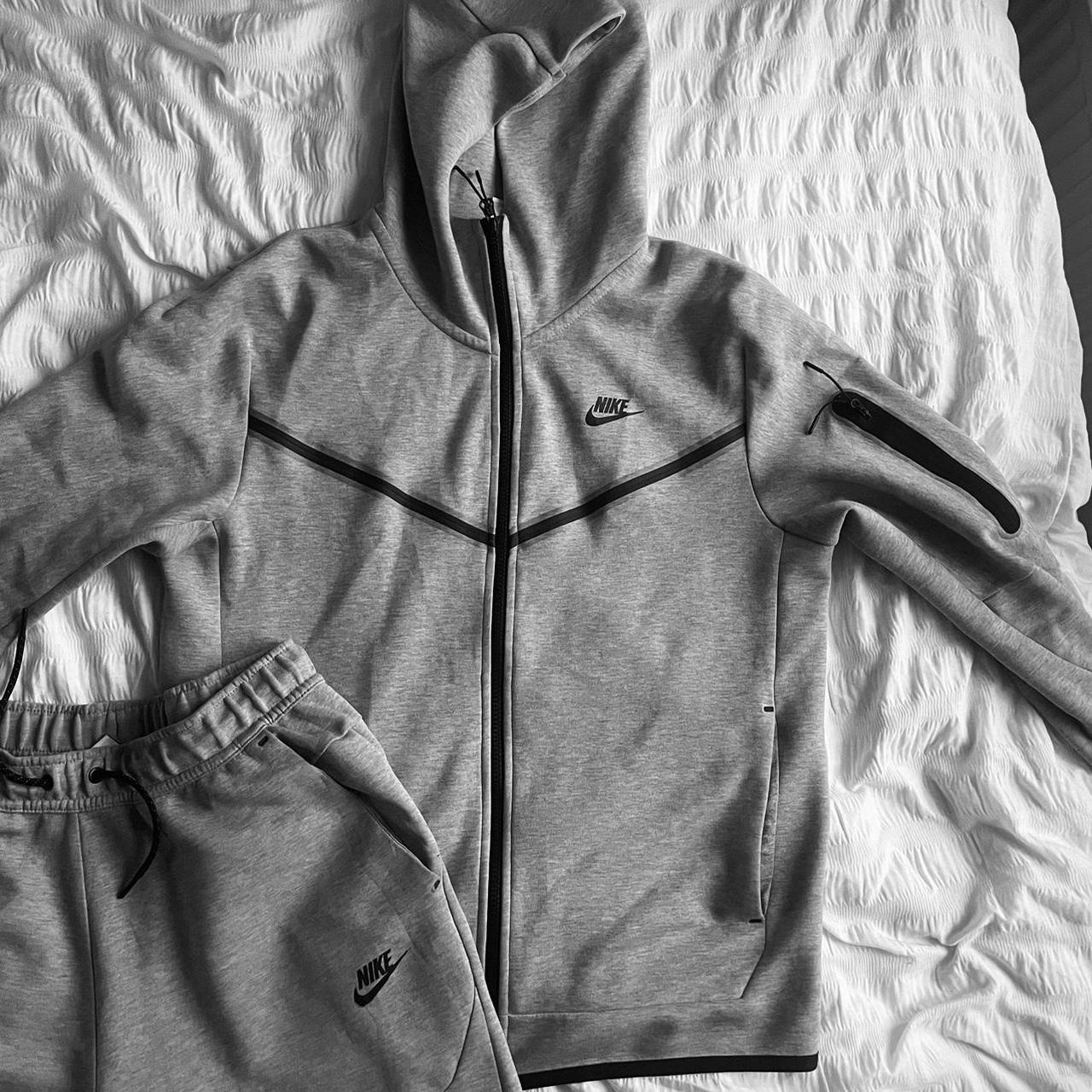 Grey Nike tech fleece set- Worn a few times again in... - Depop