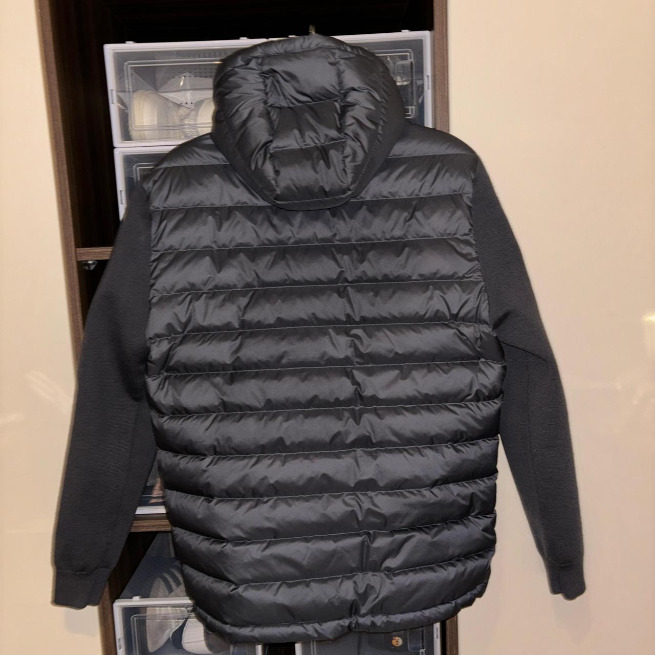 ARNE Grey hybrid puffer jacket Size small In brand... - Depop