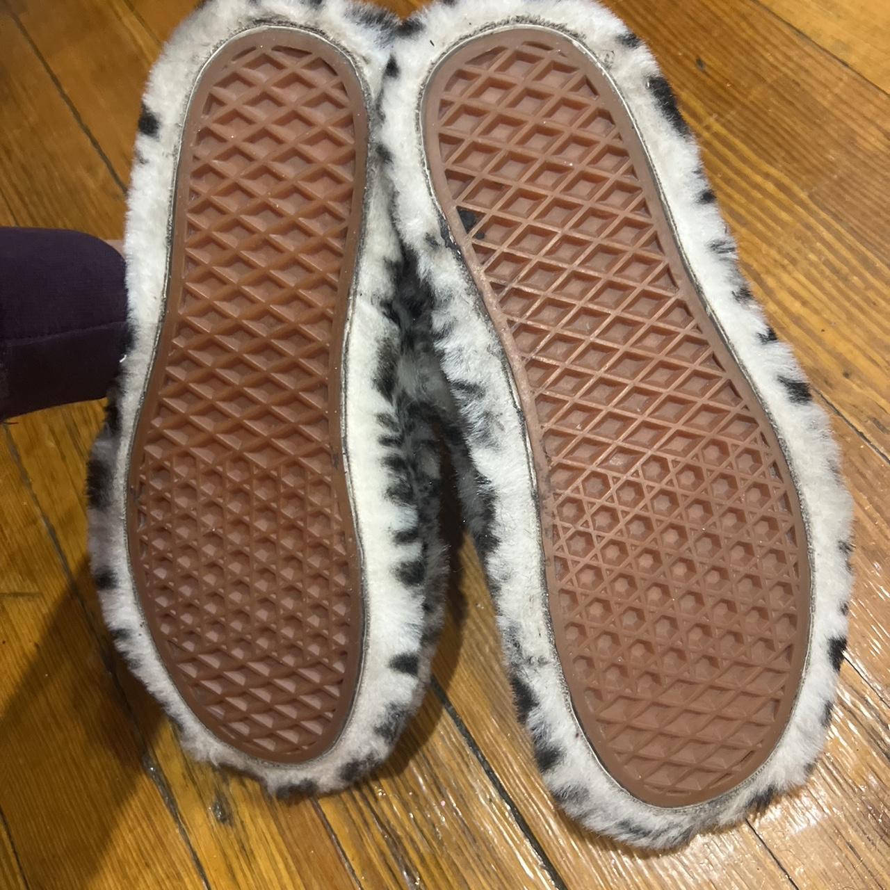 SANDY LIANG x Vans Leopard Fur Fuzzy Slip On... | Depop