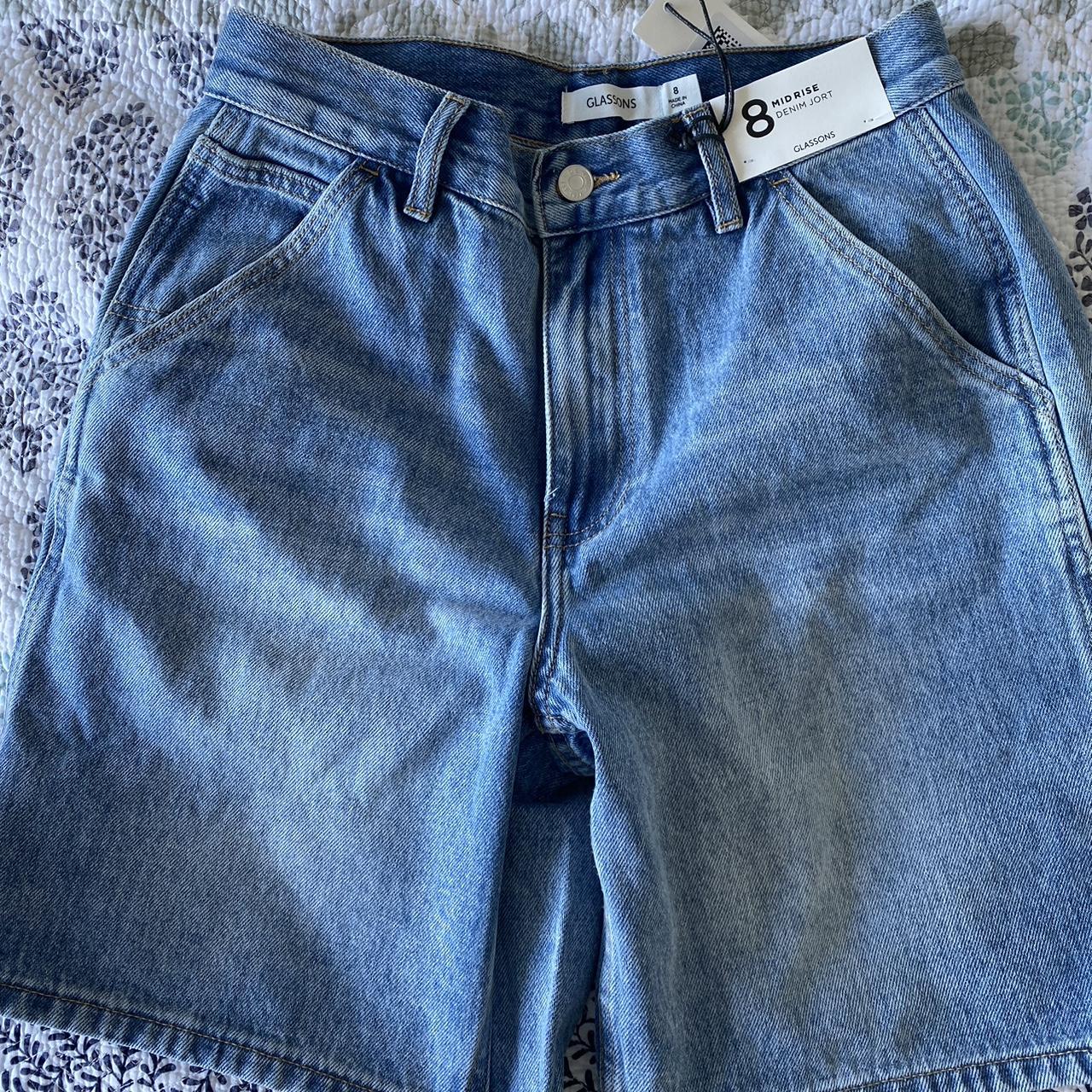 Denim Jort Glassons Mid rise New with tags never... - Depop