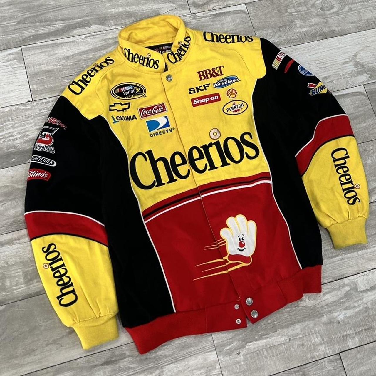 Cheerios CHEVY NASCAR racing jacket. In great... - Depop