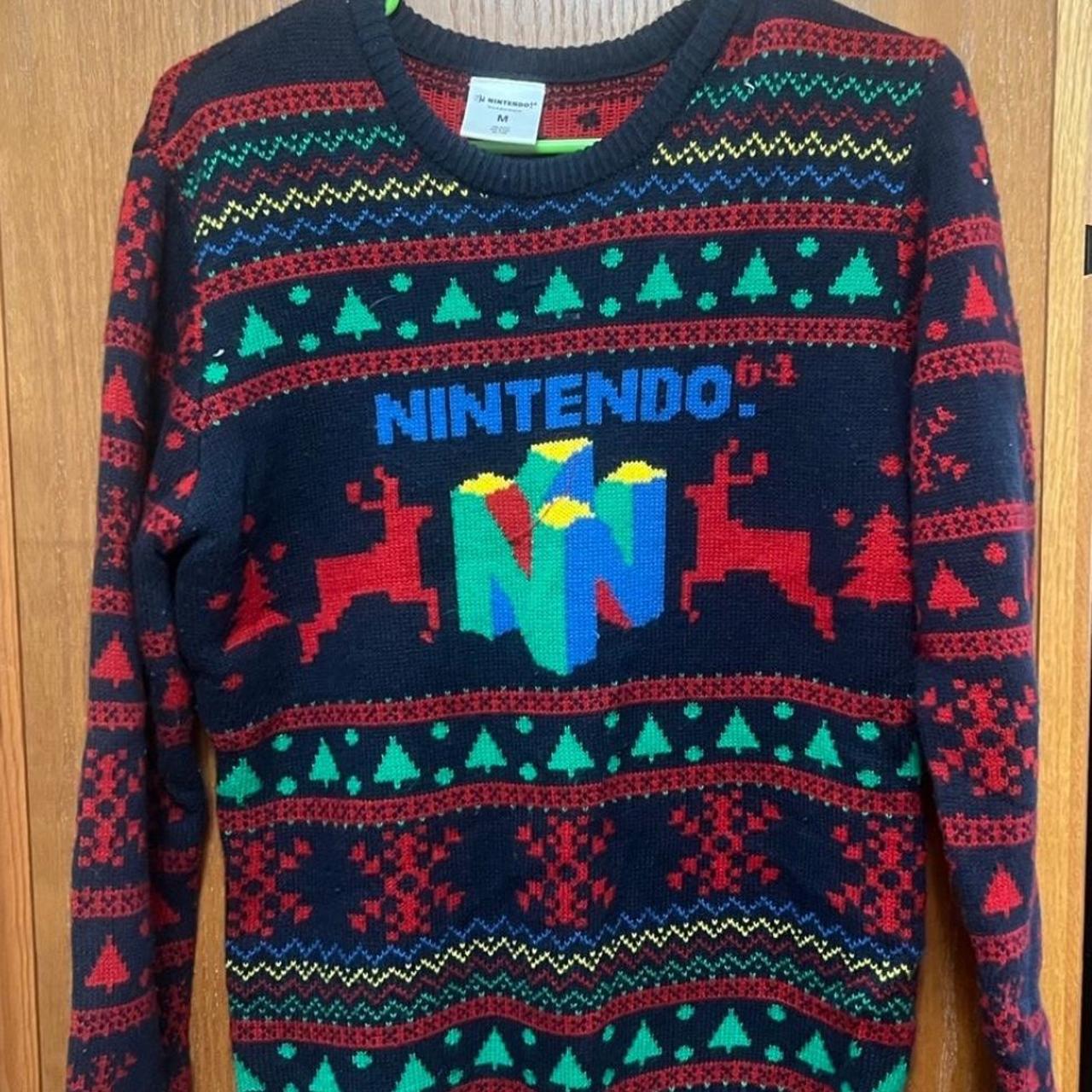 Mens Nintendo 64 Christmas Sweater Mens M, good... - Depop