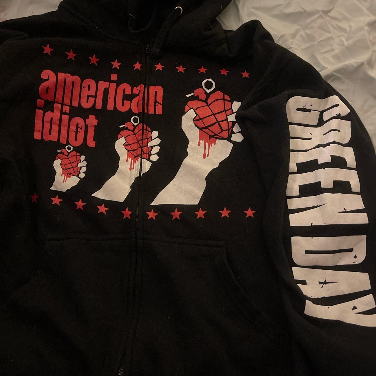Green Day American Idiot Hoodie Xl From Hot Depop