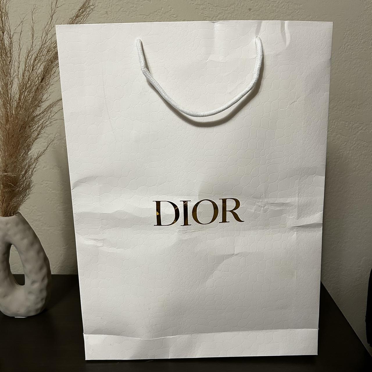 DIOR shopping bag with Box and paper.... - Depop